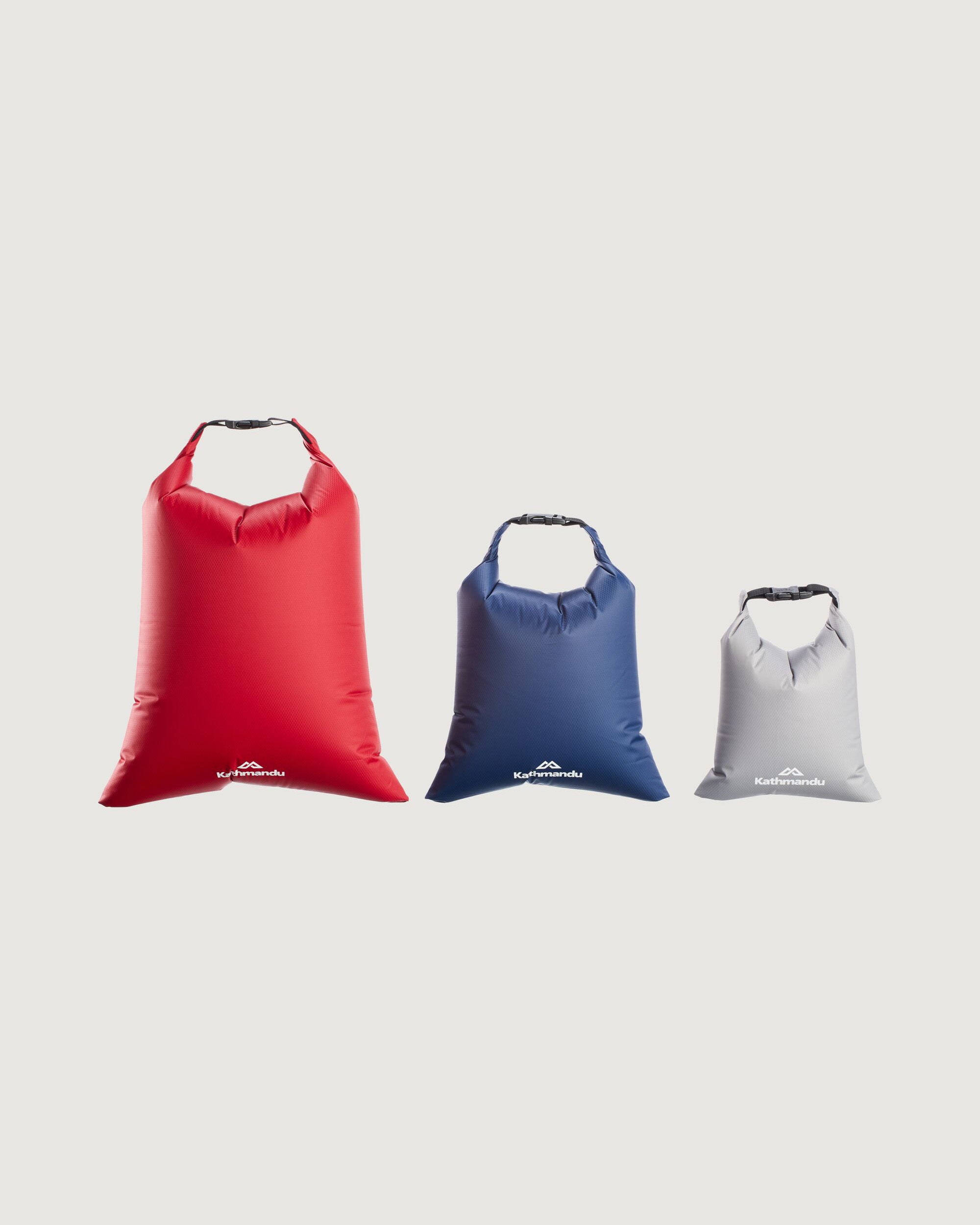 Dry Sacks - 3 Pack - Chilli Pepper/Dark Blue/Steel Grey – Kathmandu AU