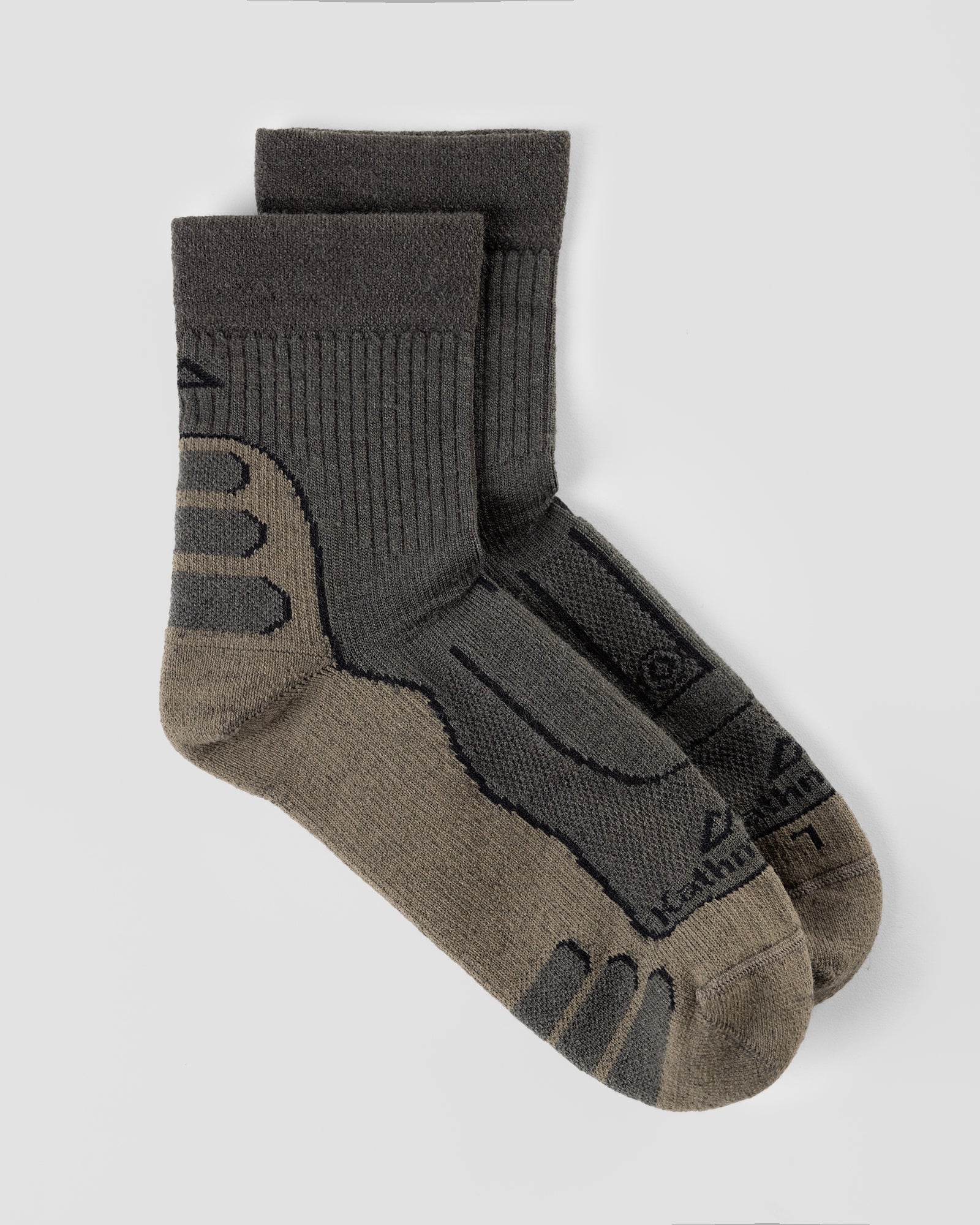NuYarn Ergonomic 1/4 Crew Hike Socks - Deep Forest – Kathmandu AU