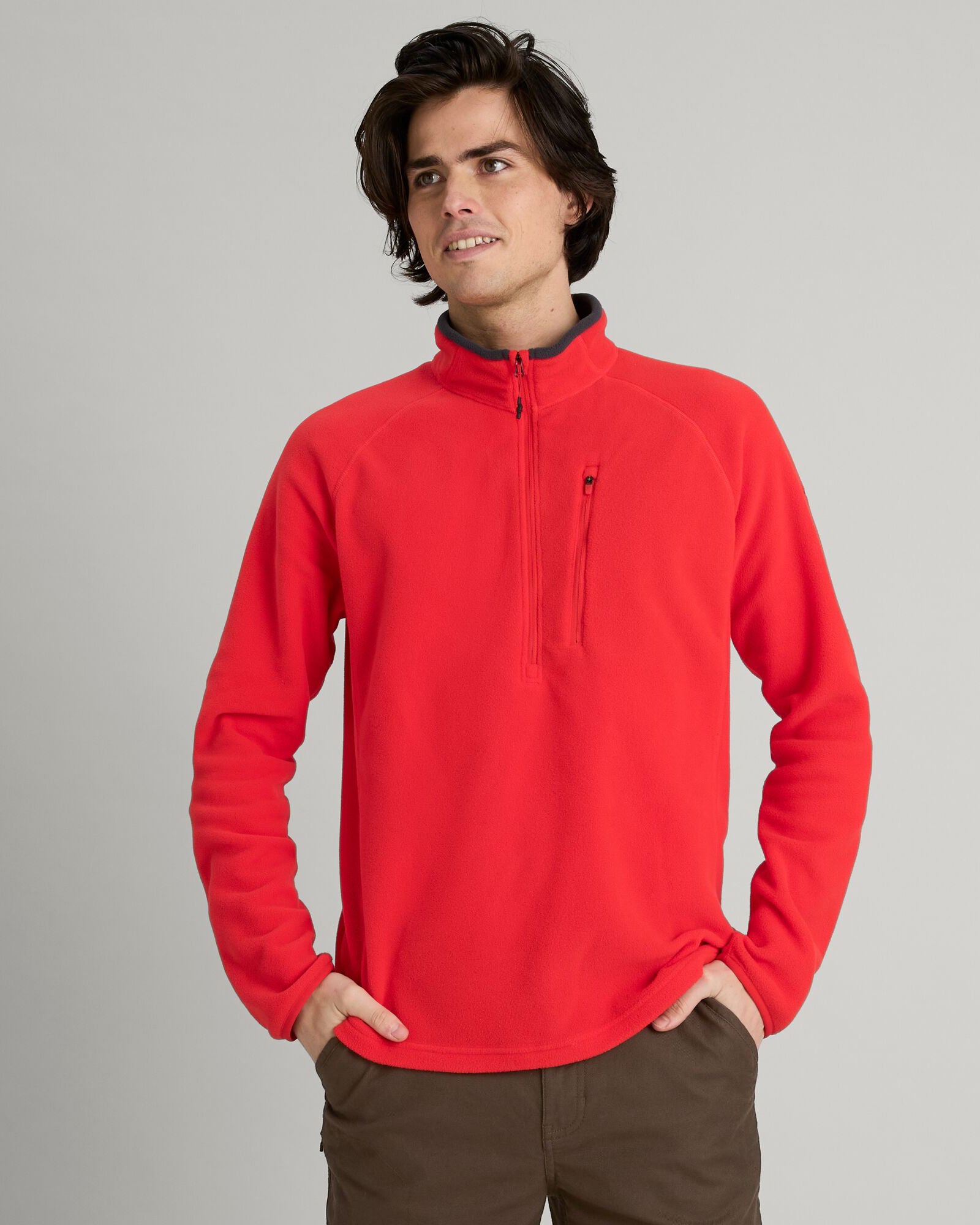 Men's Ridge 100 PrimaLoft Bio Pullover - Alpine Red – Kathmandu AU