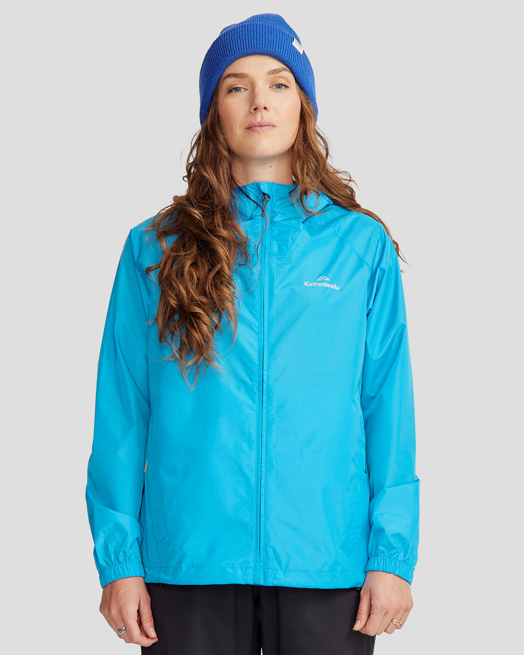Women's Pocket-it 2-layer Rain Jacket - Sea Blue – Kathmandu AU