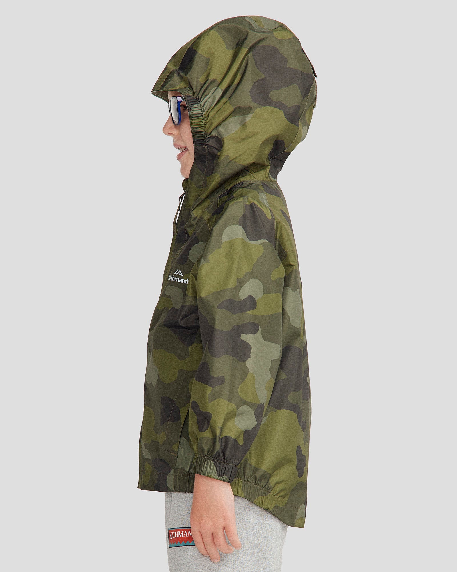 Pocket-it 2L Kids Rain Jacket v4 - Light Moss Tree Camo Print ...