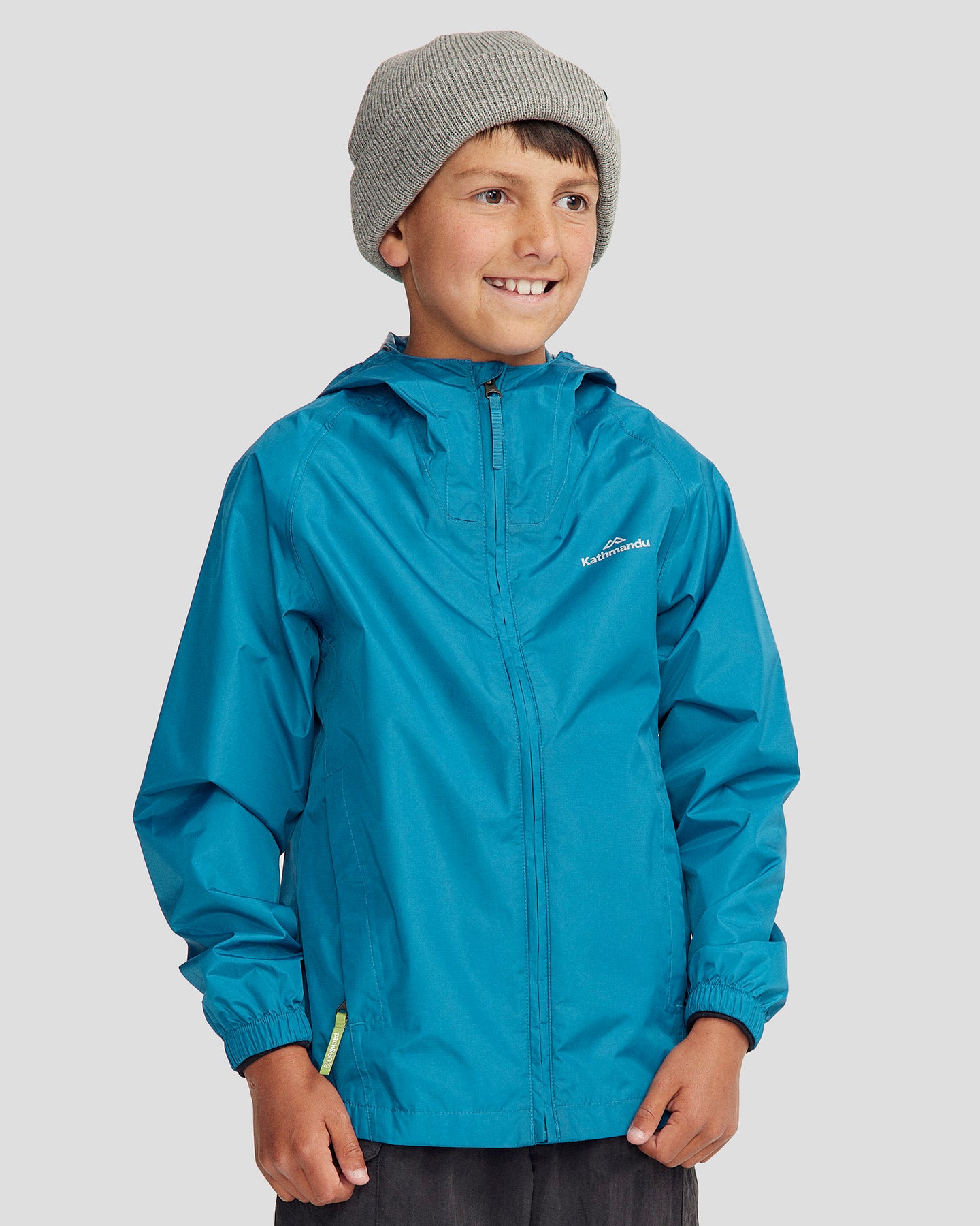 Youth Pocket-it 2-layer Rain Jacket - Dark Eddy – Kathmandu AU