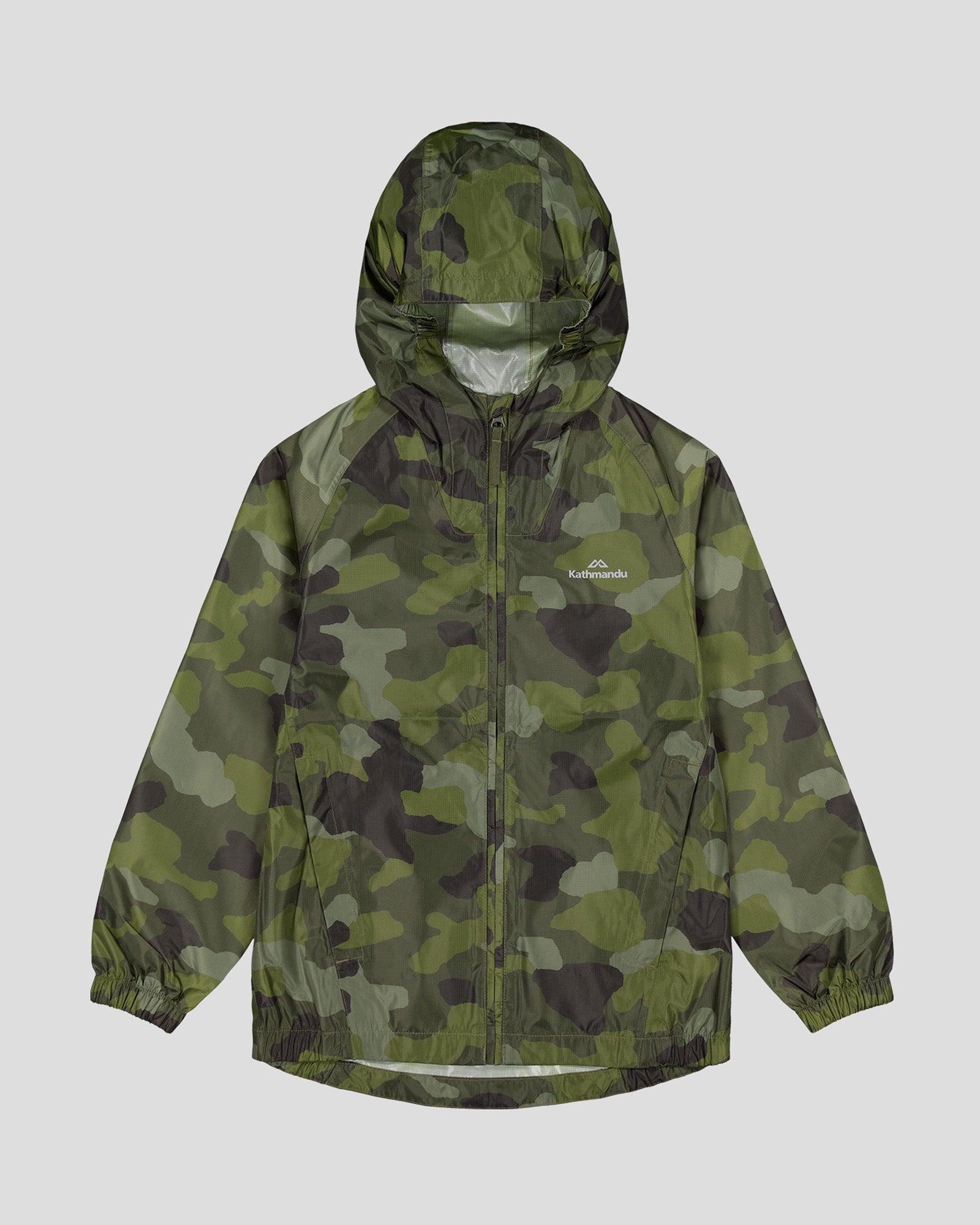 Youth Pocket-it 2-layer Rain Jacket - Light Moss Tree Camo Print ...