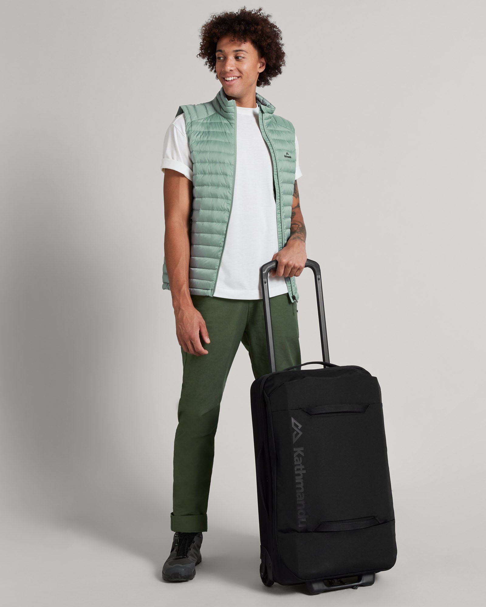 Split Level Trolley - 60L - Black/Black – Kathmandu AU