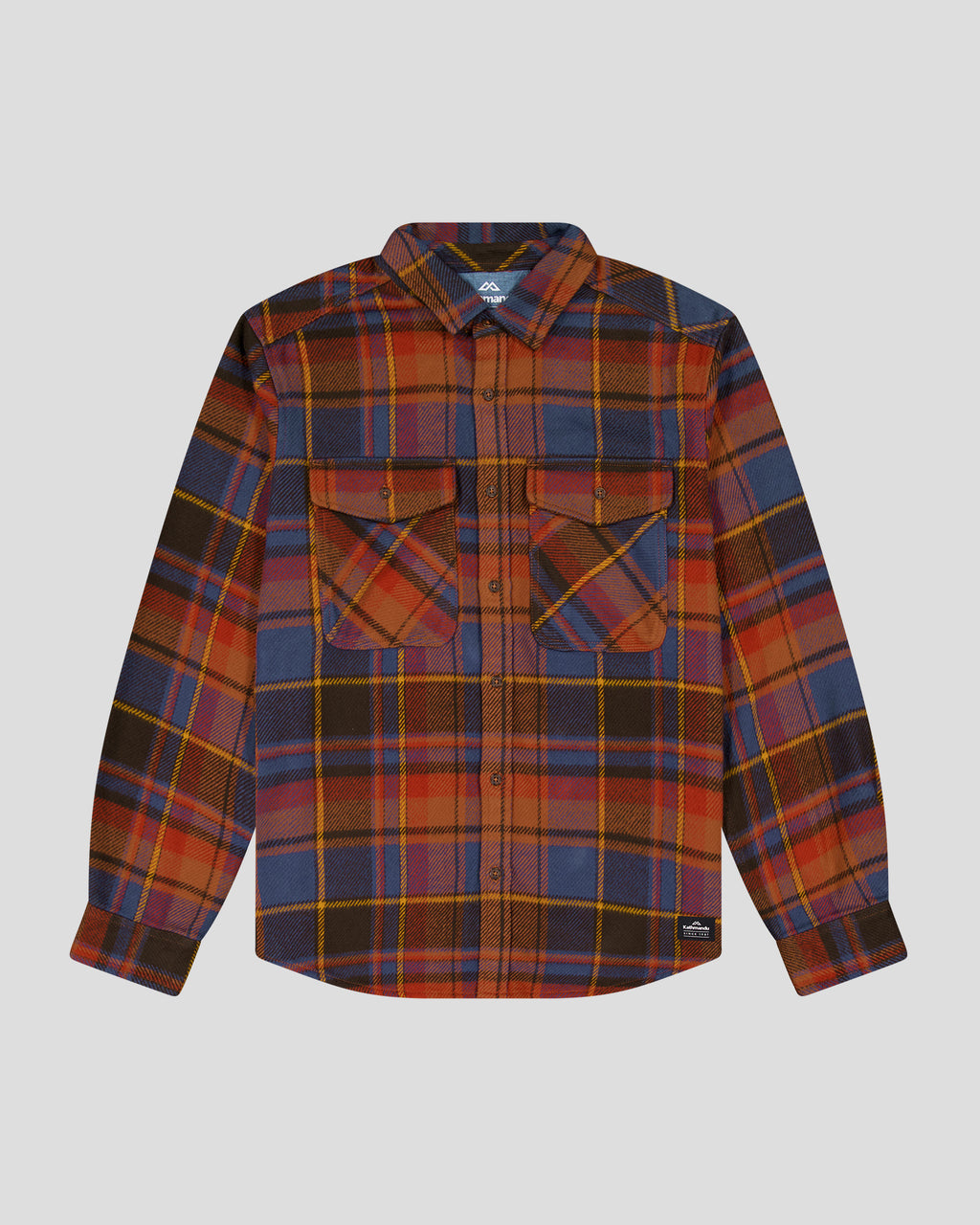 Men's Huntly Long Sleeve Shirt - Hut Plaid Redwood – Kathmandu AU