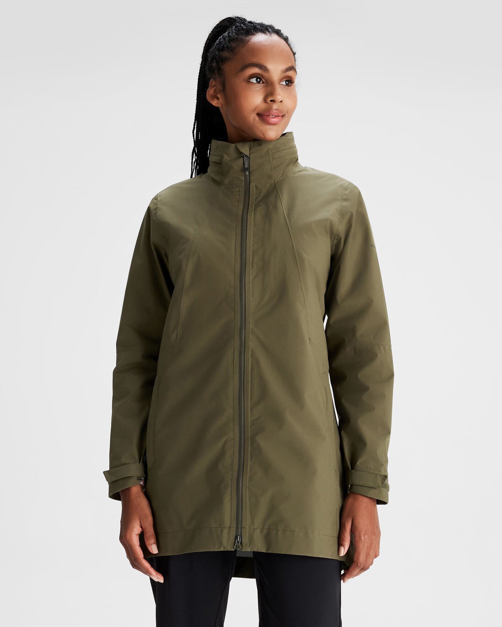 Women's Trailhead Stretch 2.5-layer Rain Parka - Light Moss – Kathmandu AU