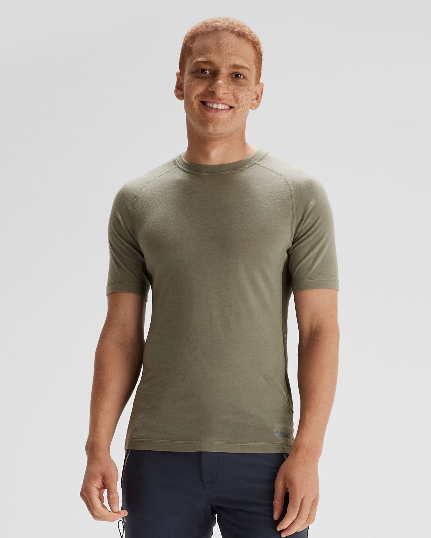Men's K-Merino 125 Baselayer T-shirt - Beech/Dark Moss – Kathmandu AU