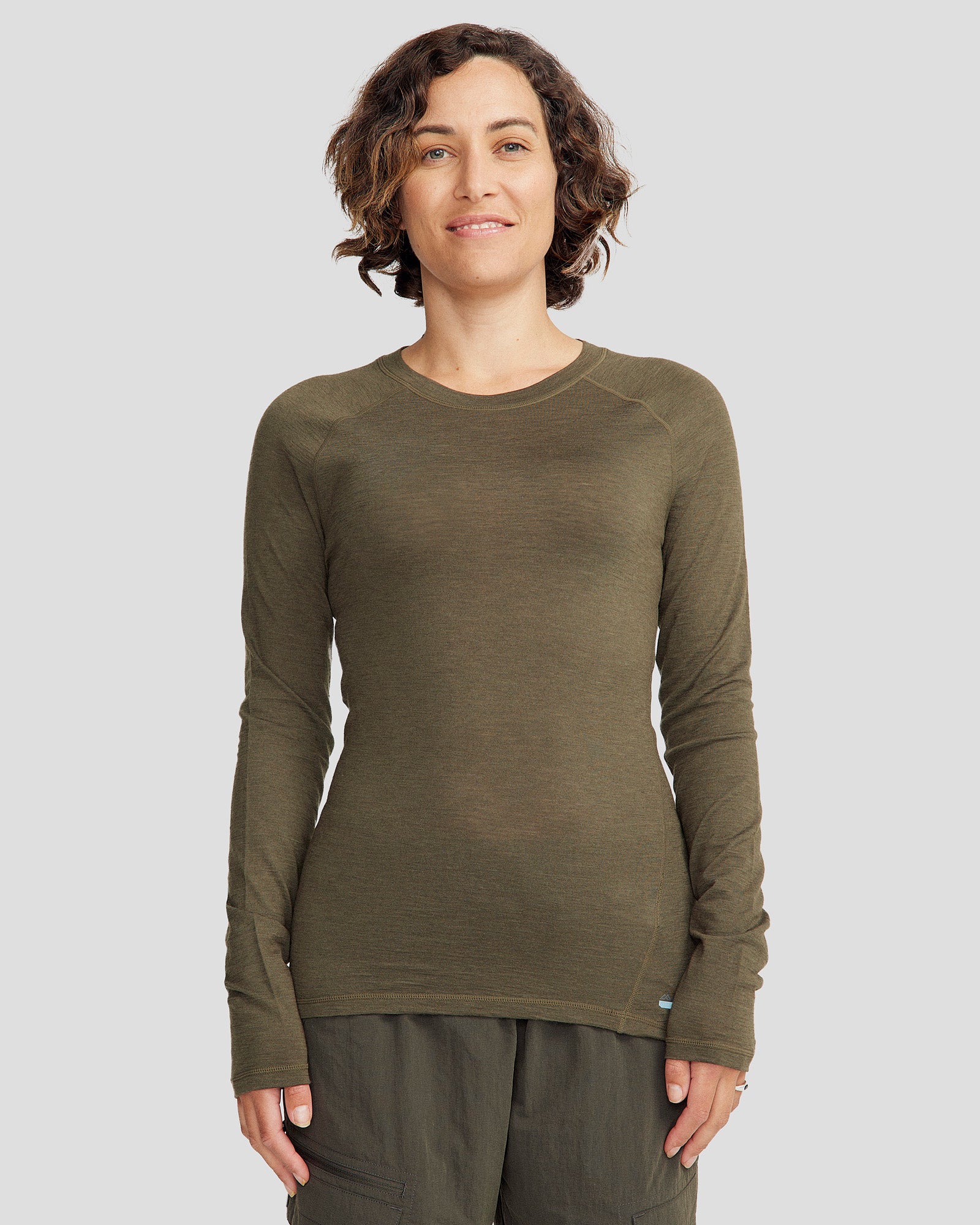 Women's K-Merino 125 Baselayer Top - Light Moss – Kathmandu AU