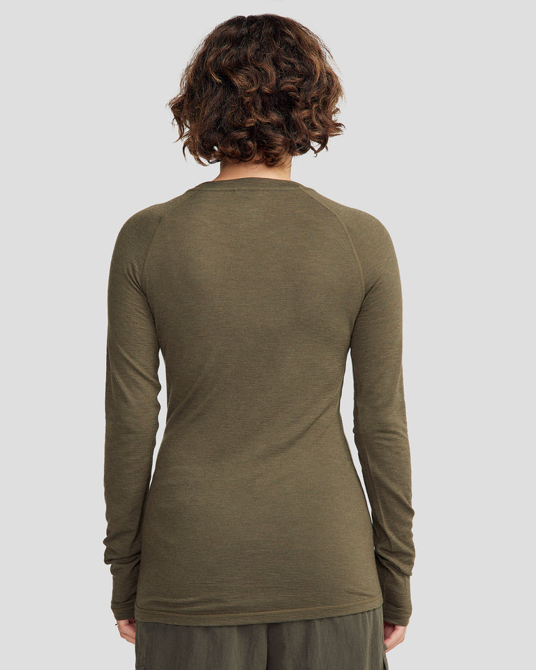 Women's K-Merino 125 Baselayer Top - Light Moss – Kathmandu AU