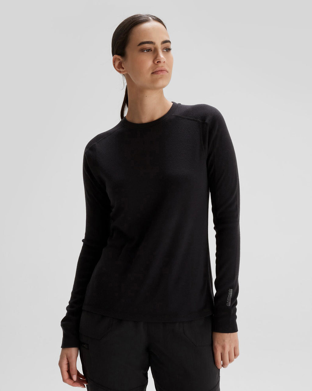 Women's K-Merino 250 Long Sleeve Top - Black Stingray – Kathmandu AU