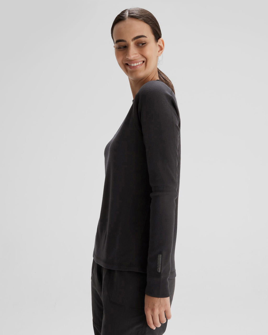 Women's K-Merino 250 Long Sleeve Top - Black Stingray – Kathmandu AU