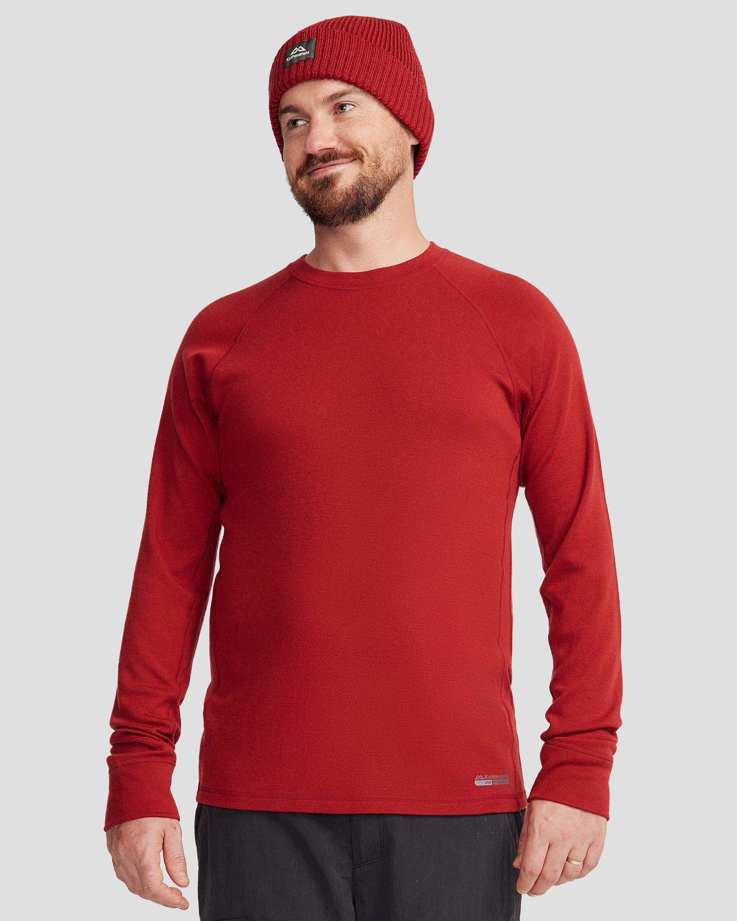Men's K-Merino 250 Long Sleeve Top - Pinot – Kathmandu AU