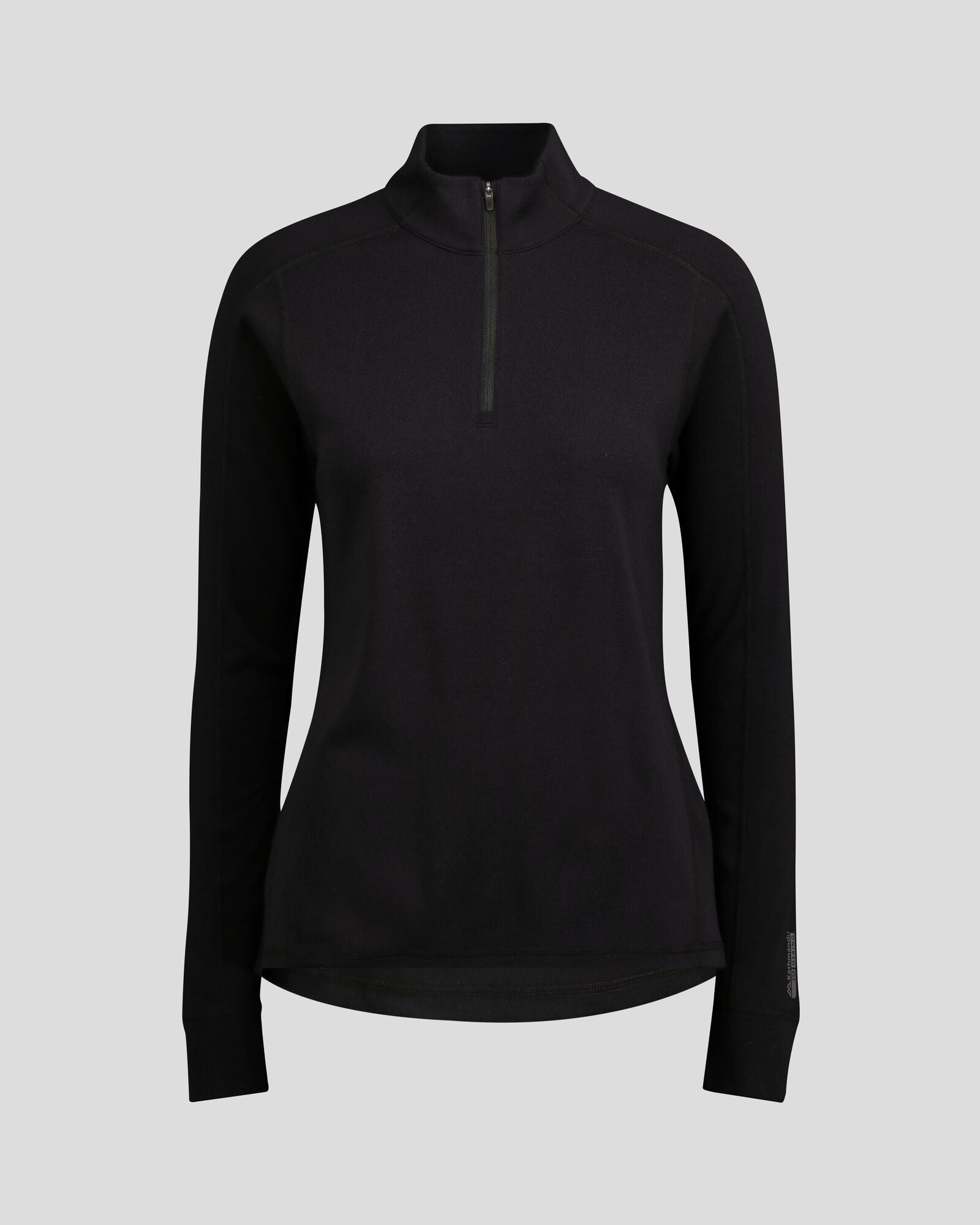 Women's K-Merino 250 Quarter Zip Top - Black Stingray – Kathmandu AU