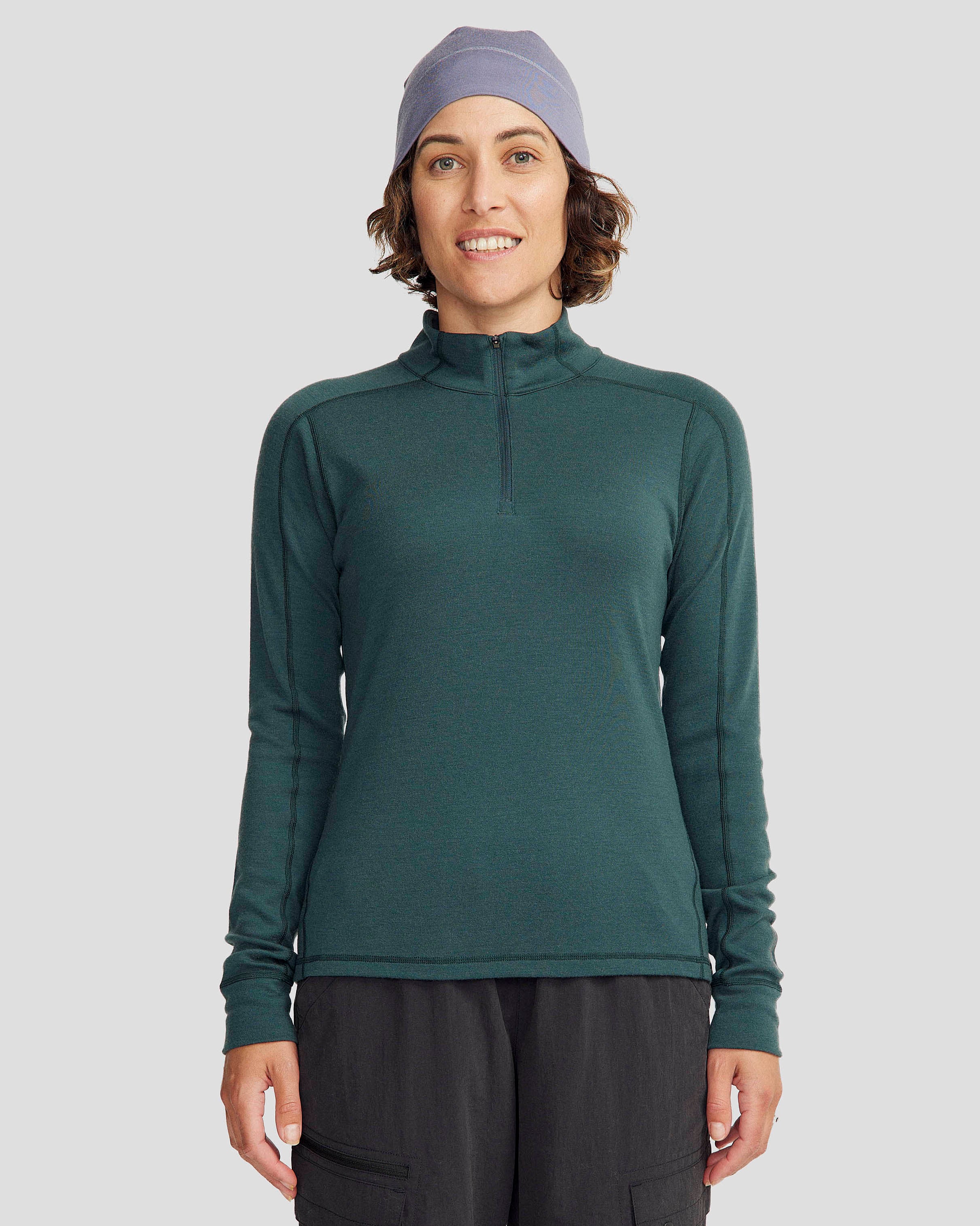 Women's K-Merino 250 Quarter Zip Top - Deep Forest – Kathmandu AU