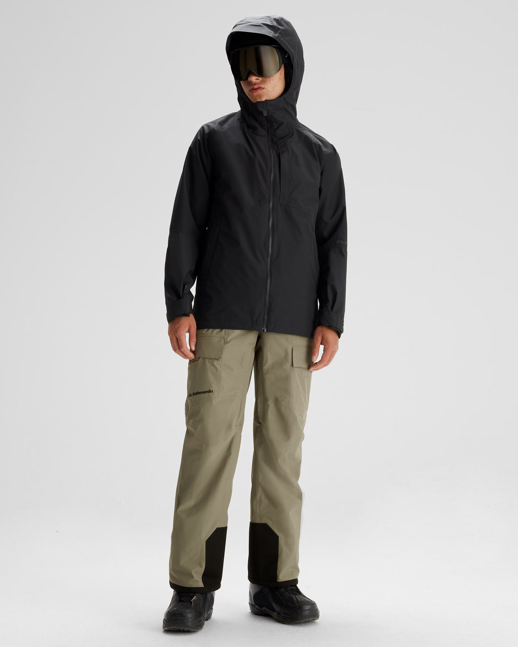 Men's PWDR-Days 2L Shell Snow Jacket - Black Stingray – Kathmandu AU