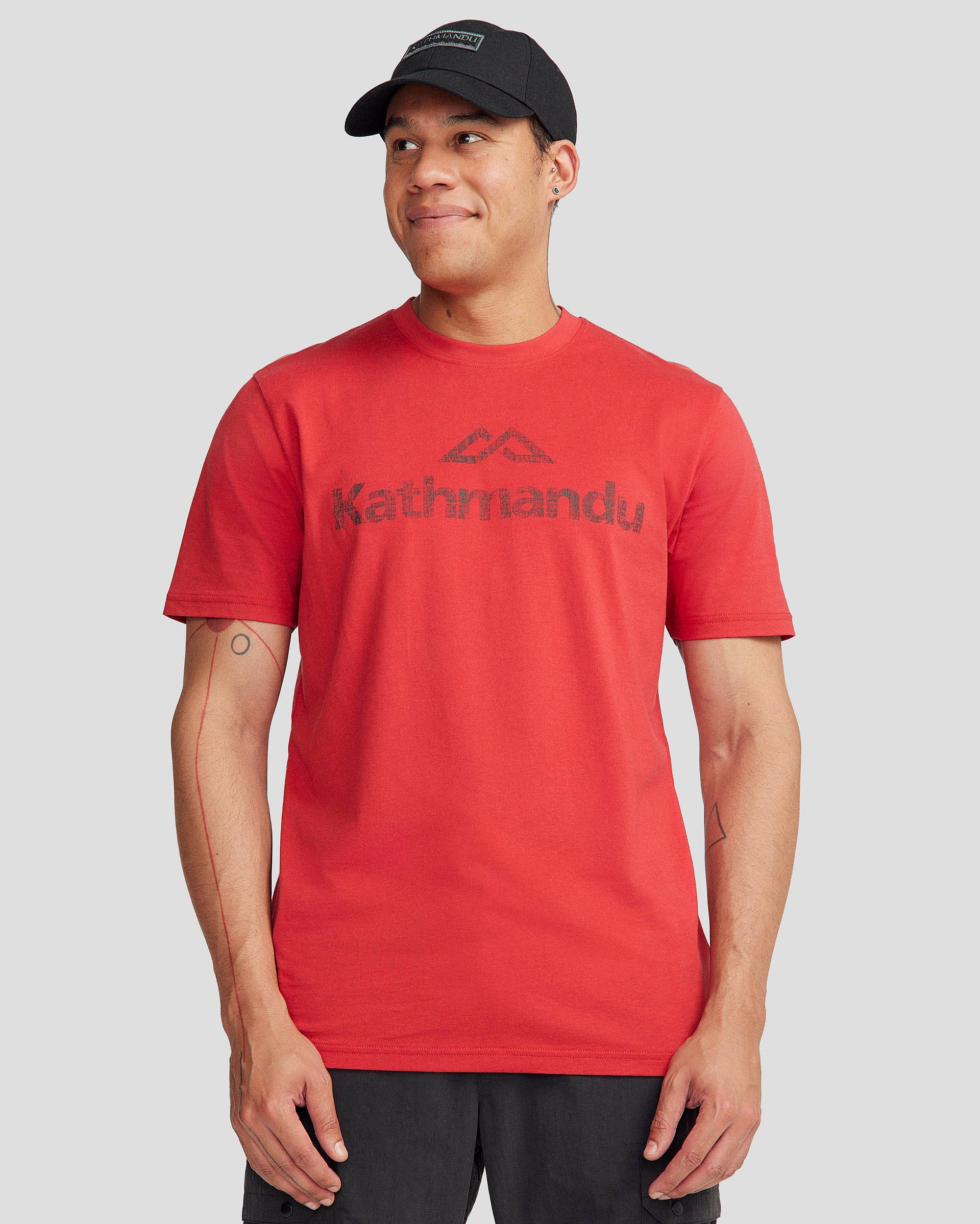 Men's Logo Organic Cotton T-shirt - Classic Red – Kathmandu AU