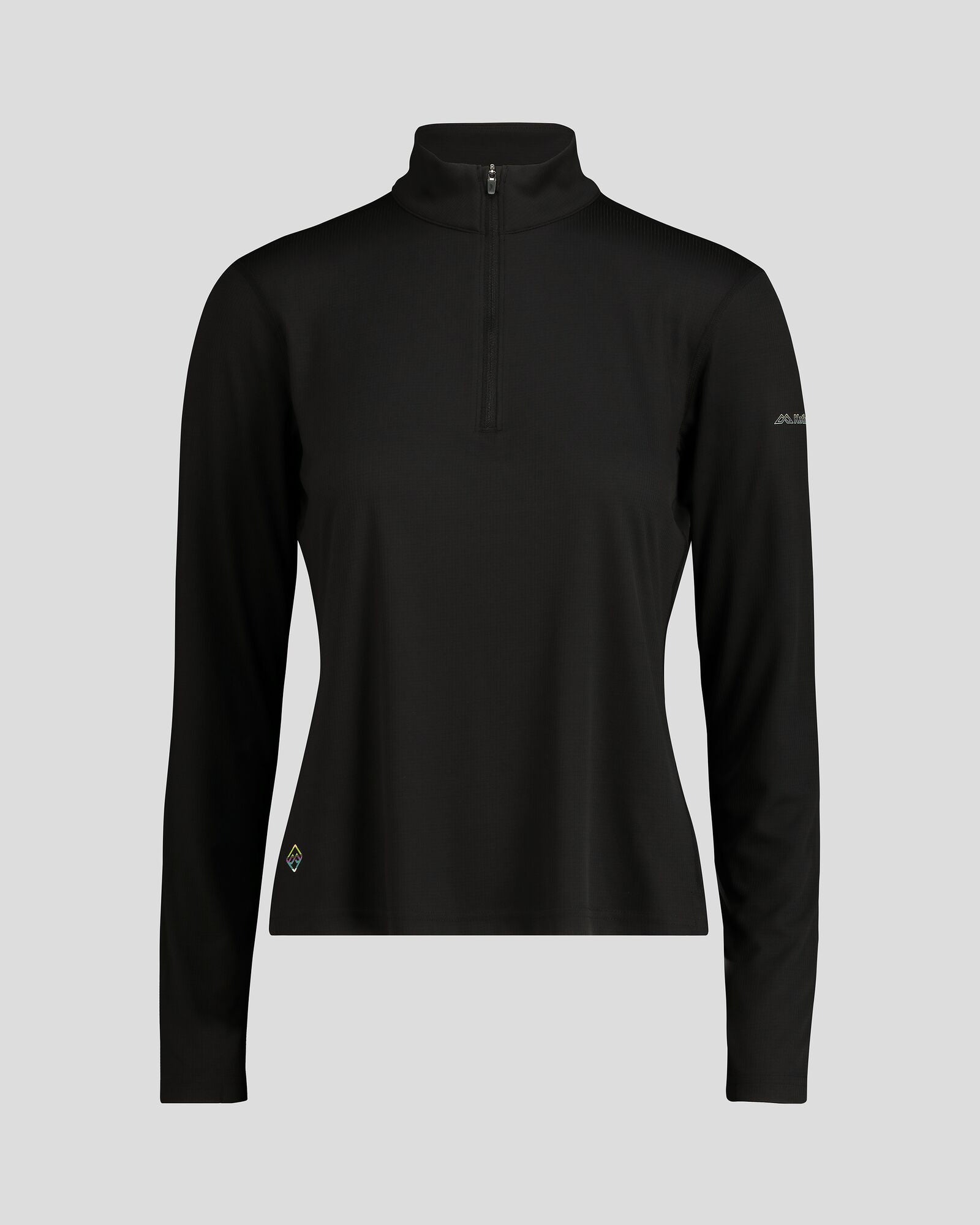 Women's Seeker Quarter Zip Top - Black Stingray – Kathmandu AU