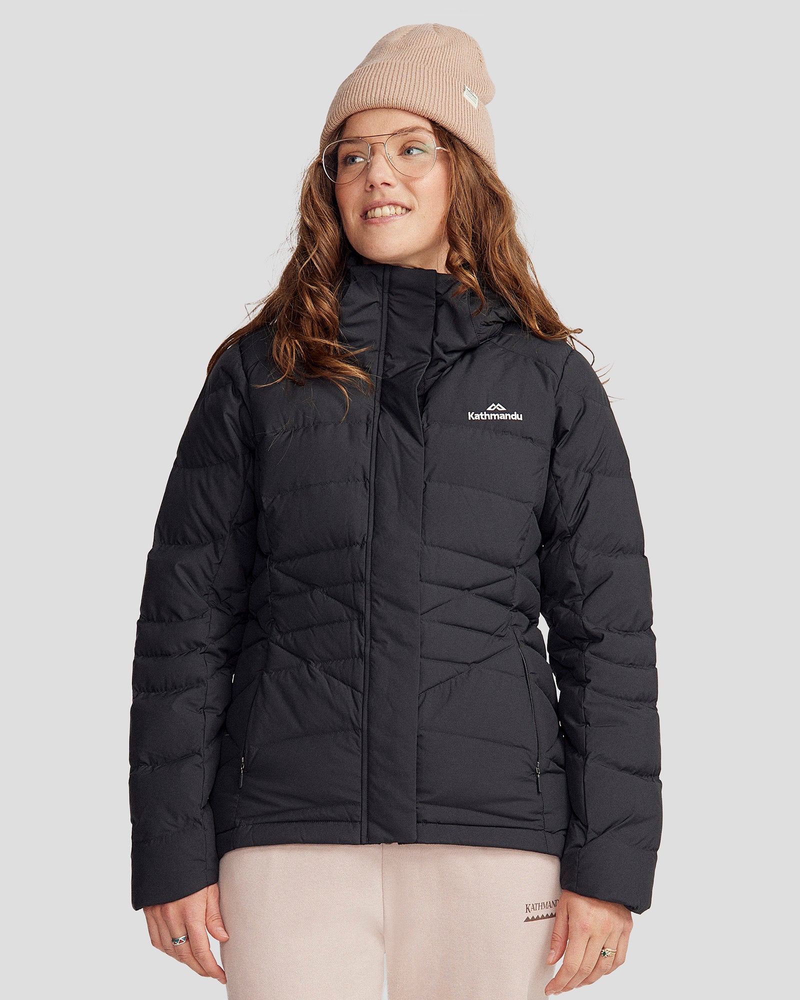 Women's Winterburn Hooded Down Jacket - Black – Kathmandu AU