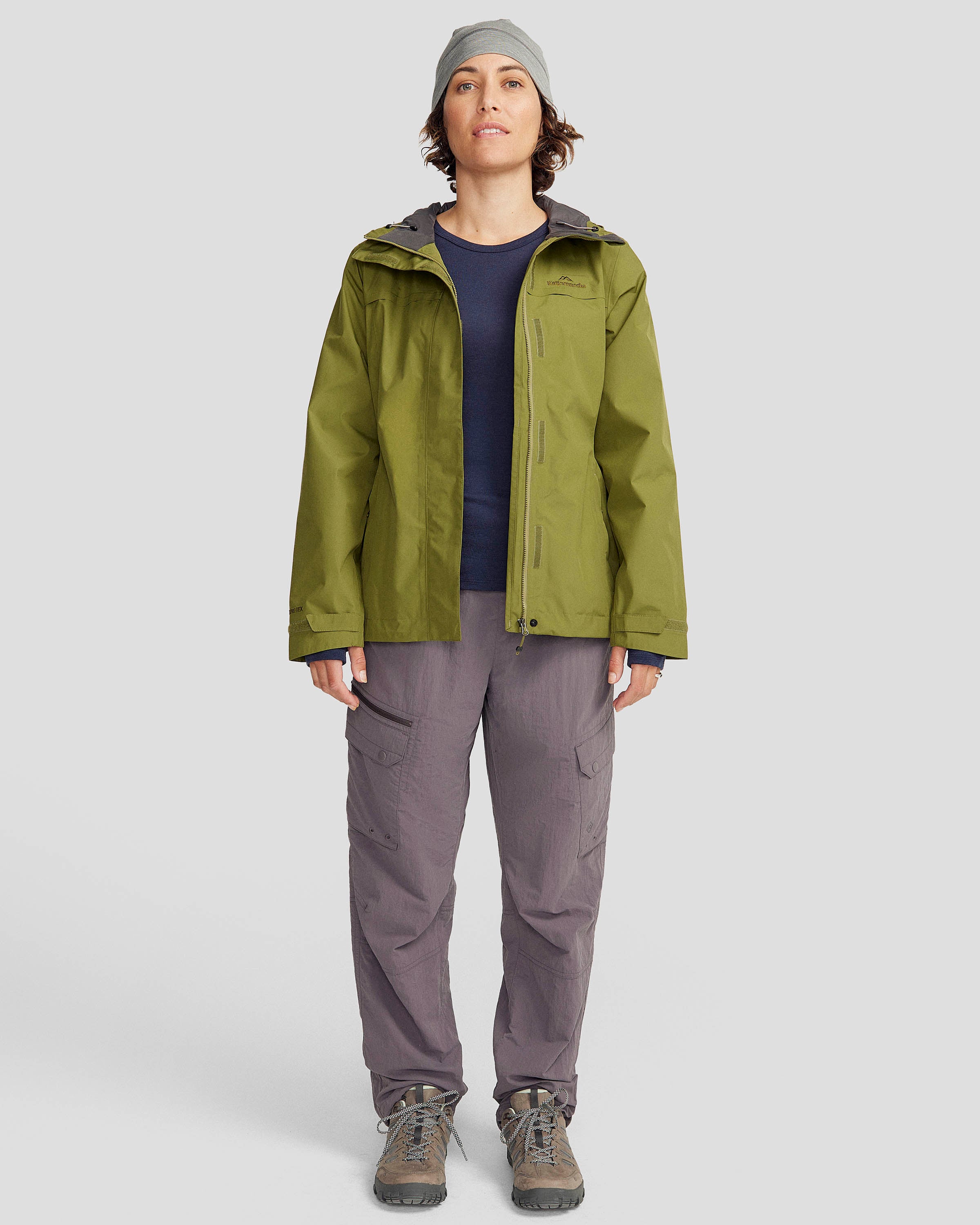 Women's Bealey 2L GORE-TEX® Rain Jacket - Dark Fern – Kathmandu AU