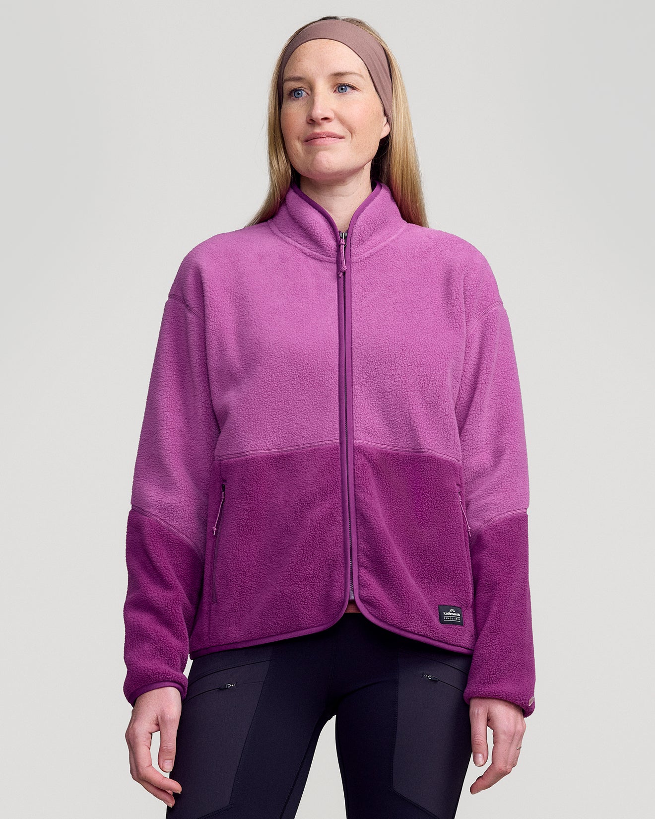 Women's Trailhead Fleece Jacket - Berry/Washed Berry – Kathmandu AU