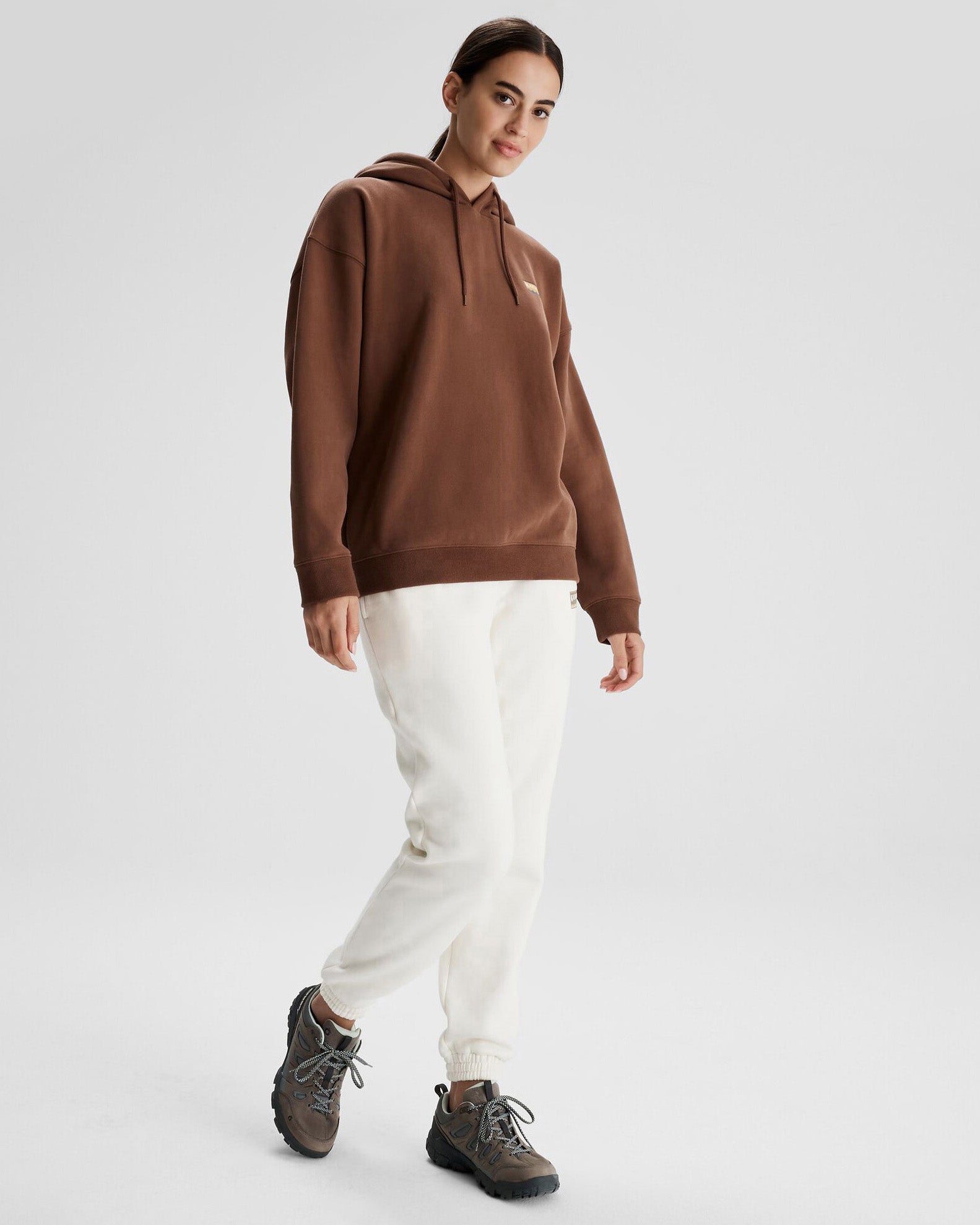 Women's Kathmandu Heritage Logo Slouchy Hoodie - Brown – Kathmandu AU