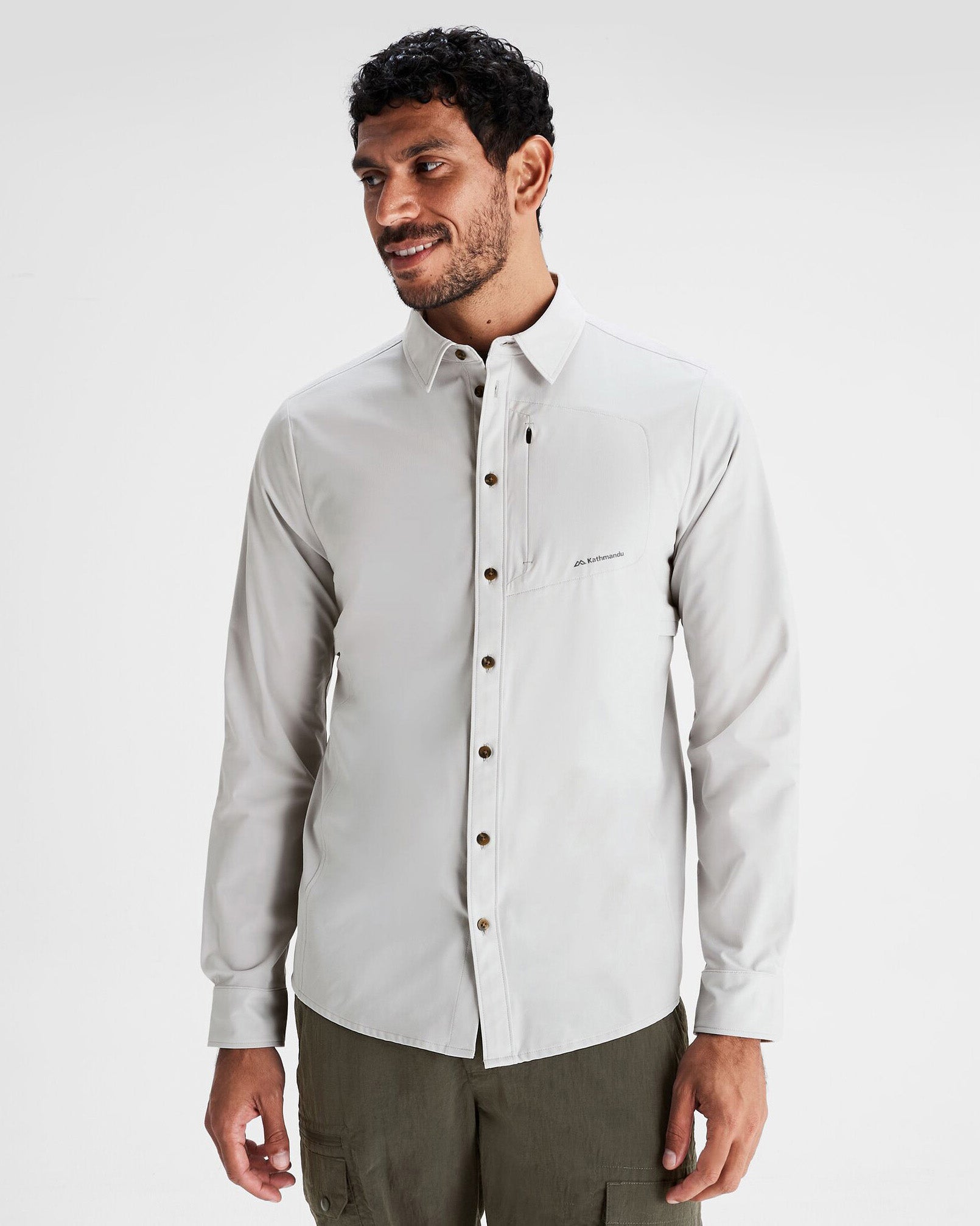 Men's Sun Breaker Long Sleeve Shirt - Mist – Kathmandu AU