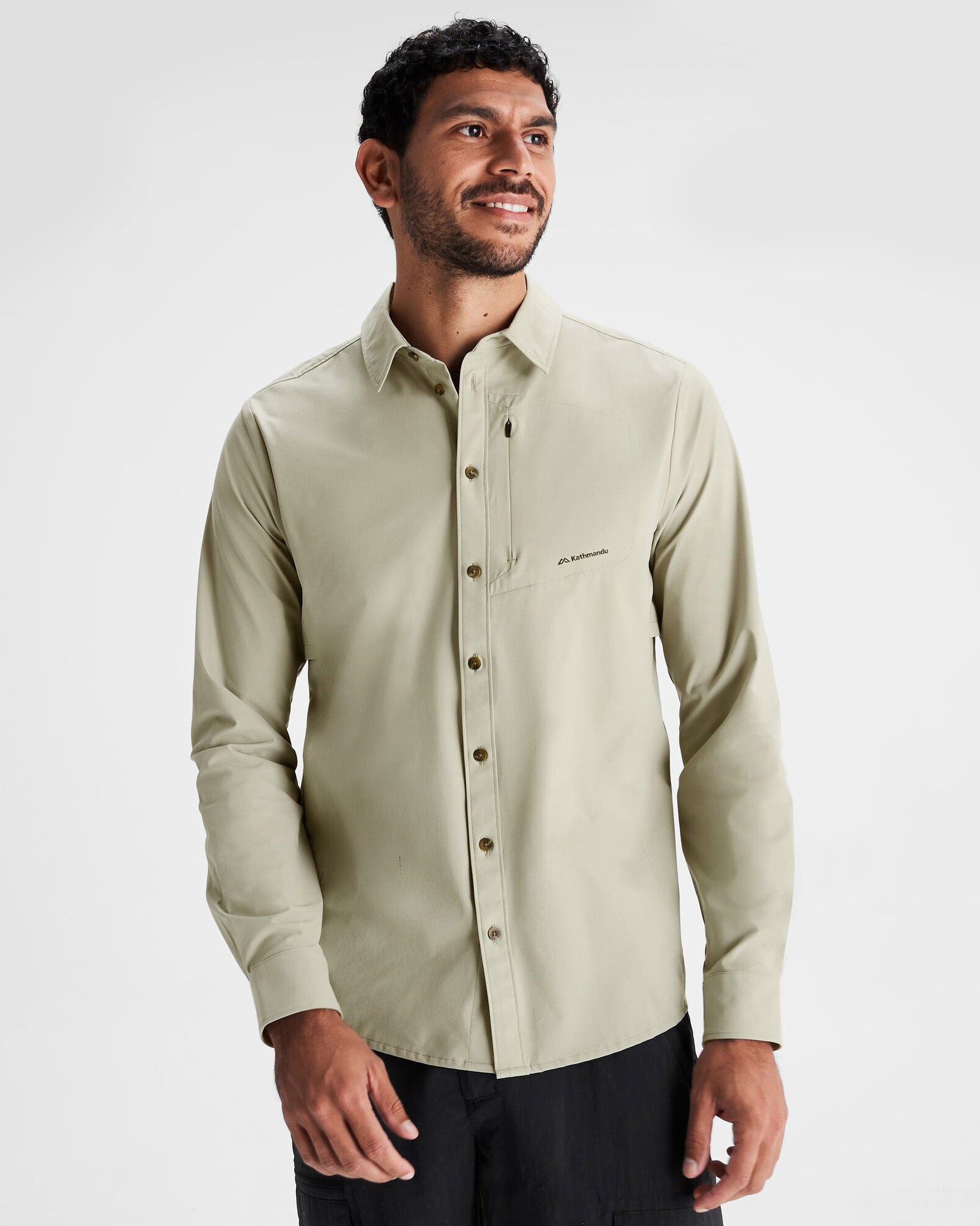 Men's Sun Breaker Long Sleeve Shirt - Light Beech – Kathmandu AU