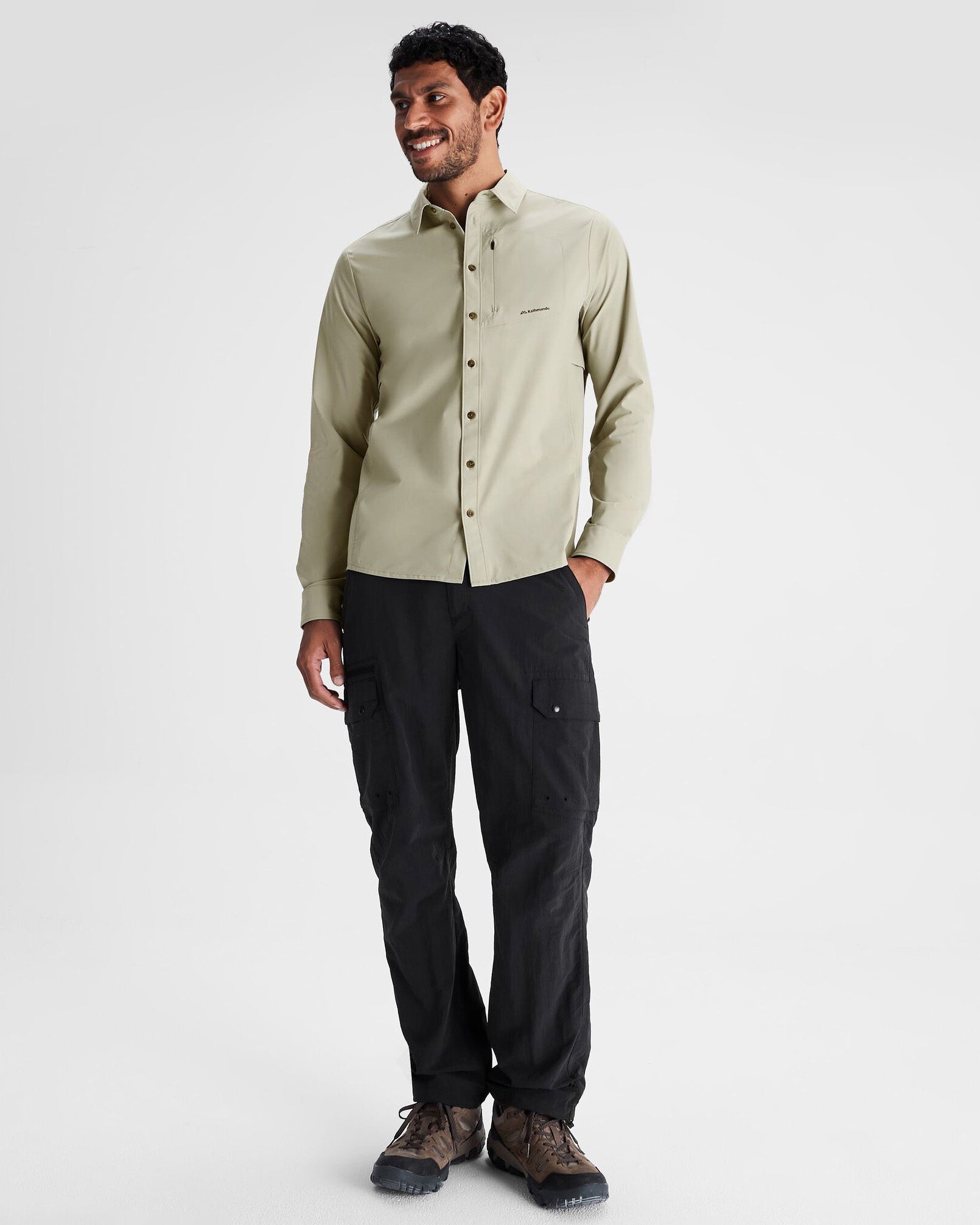 Men's Sun Breaker Long Sleeve Shirt - Light Beech – Kathmandu AU