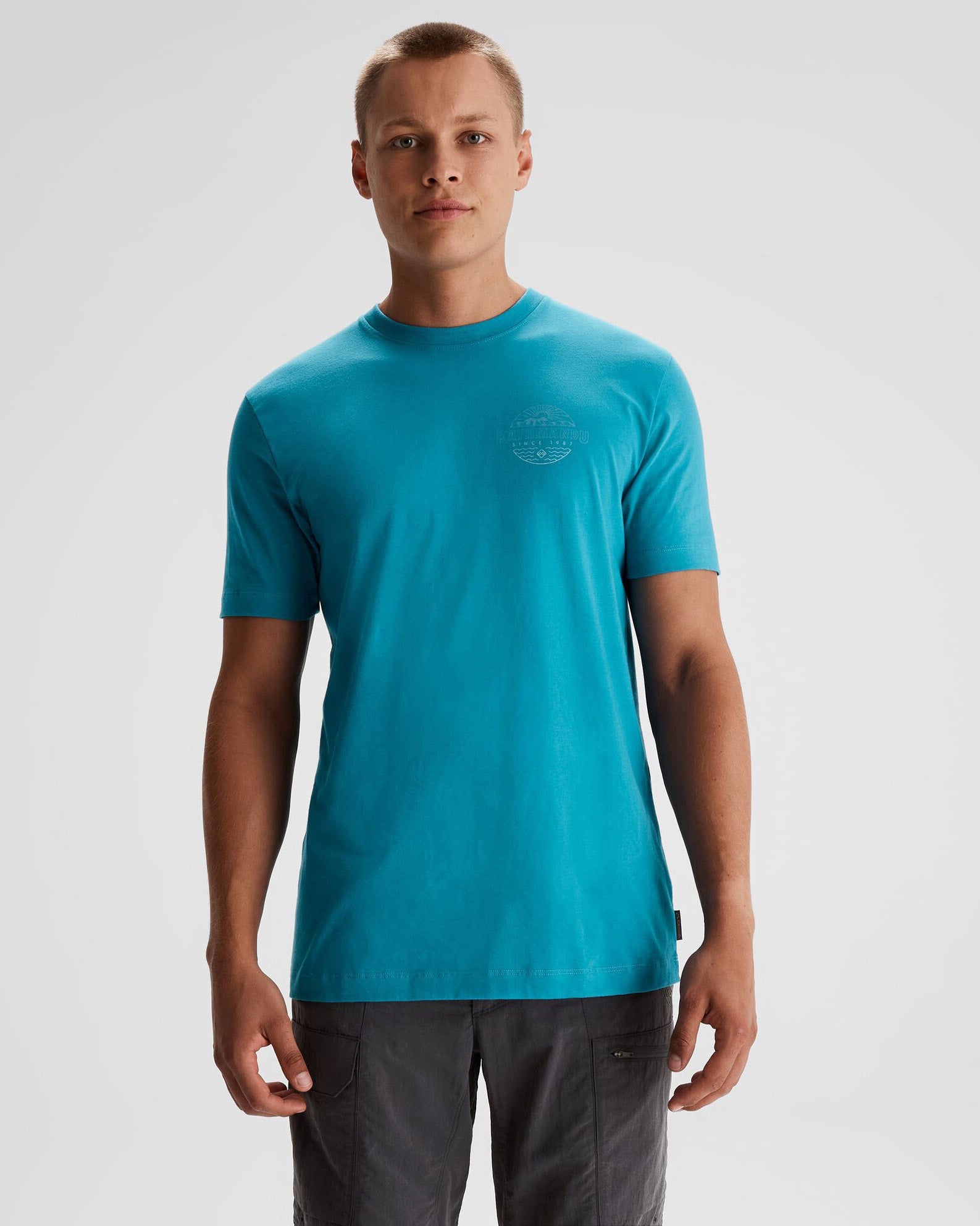 Men's Kathmandu Logo Faded Organic Cotton T-shirt - Eddy – Kathmandu AU