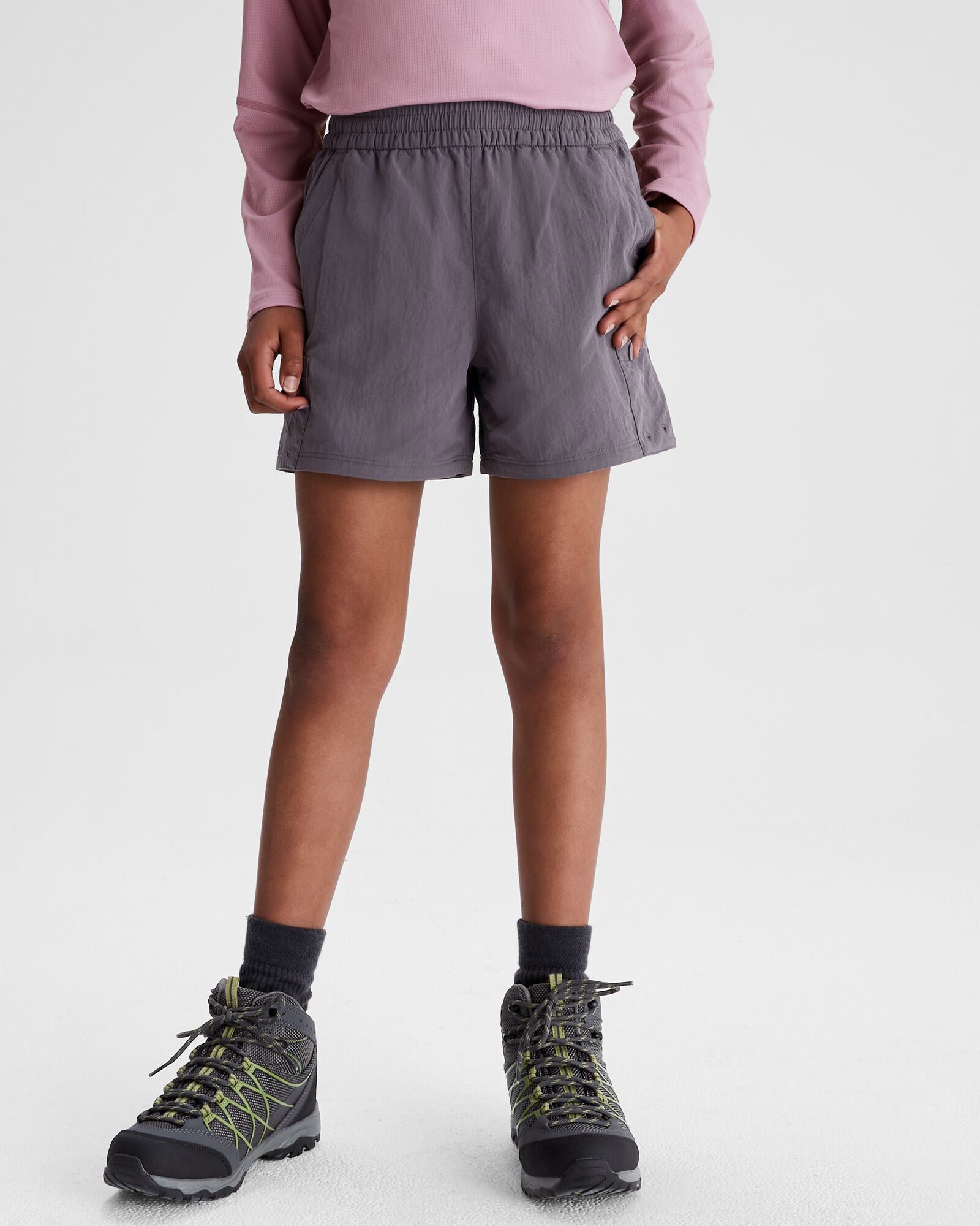 Girls' EVRY-Day Cargo Shorts - Light Quartz – Kathmandu AU