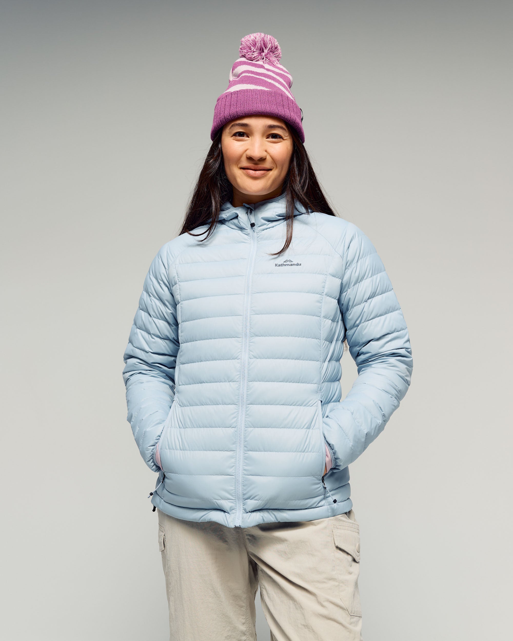 Women's Heli Down Hooded Jacket 3.0 - Tech Blue – Kathmandu AU