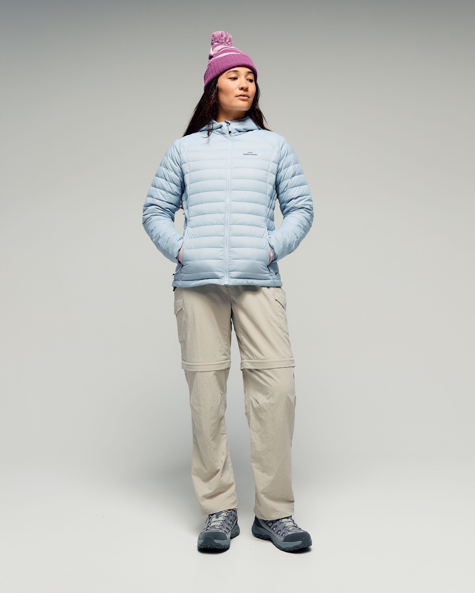 Women's Heli Down Hooded Jacket 3.0 - Tech Blue – Kathmandu AU