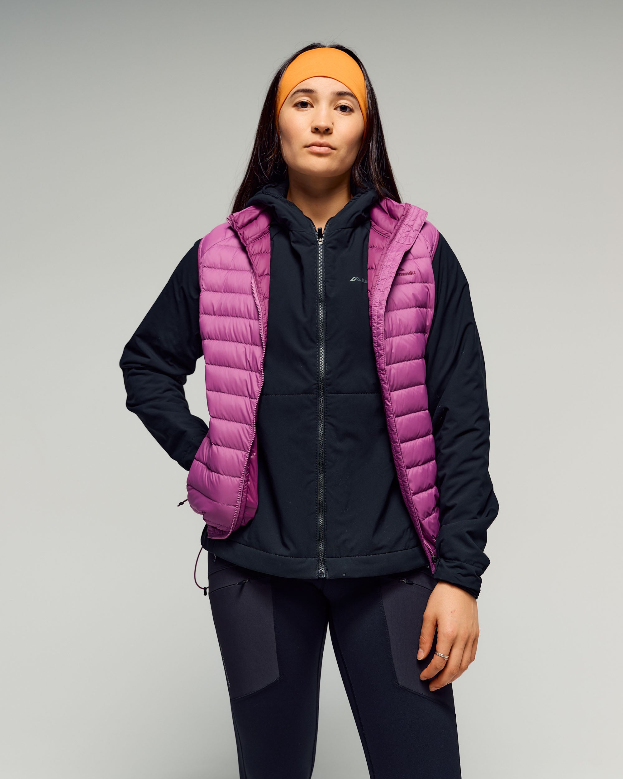 Women's Heli Down Vest v2 - Washed Berry – Kathmandu AU