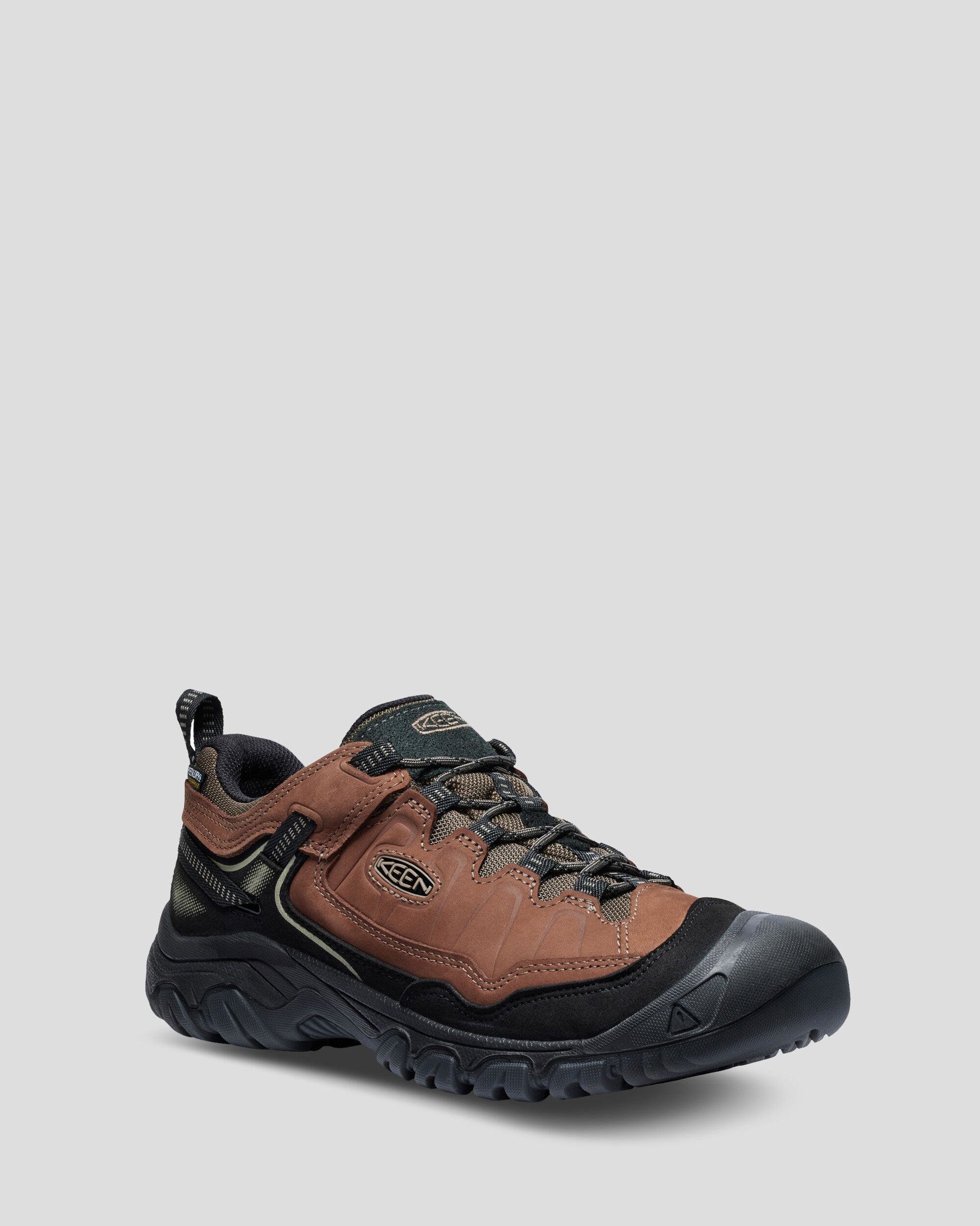 Men's Keen Targhee IV Waterproof Hiking Shoes - Bison/Brindle ...