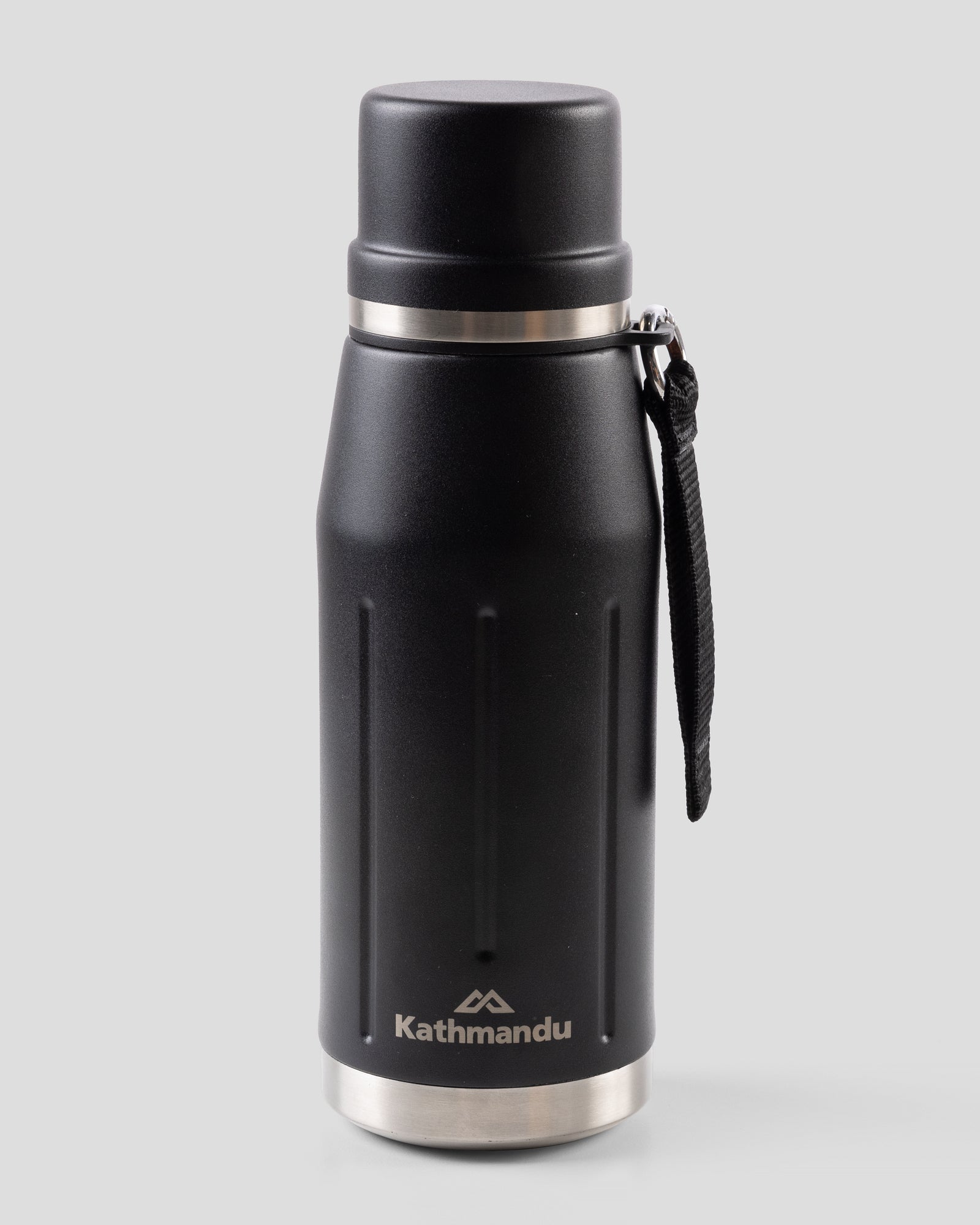 Insulated Flask With Cup - 650 ml - Black Stingray – Kathmandu AU