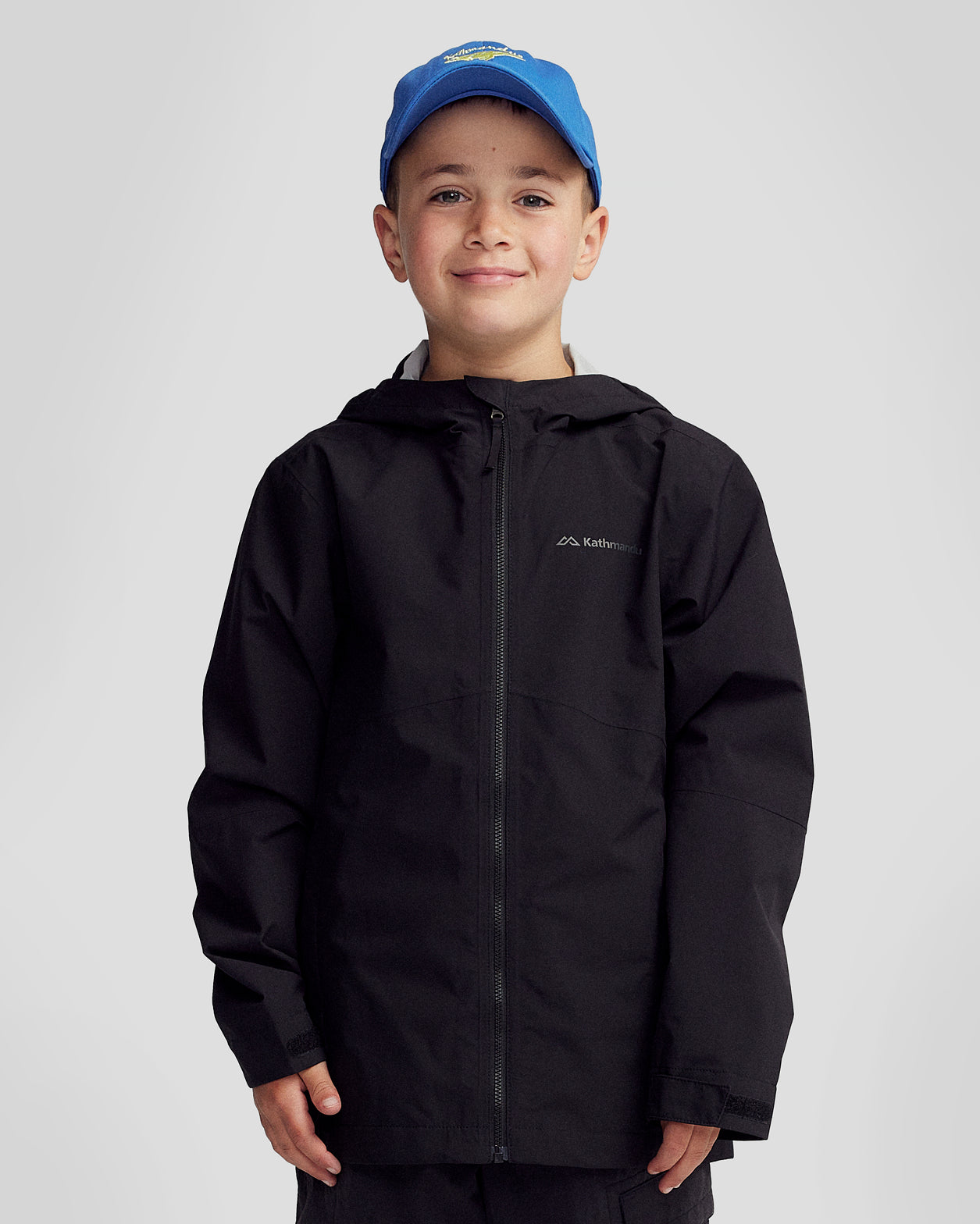 Kids’ Trailhead Stretch 2.5L Rain Jacket - Black – Kathmandu AU