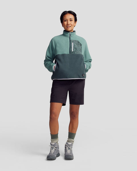 Women’s Trailhead Fleece Lightweight Pullover - Light Forest/Deep Fore ...