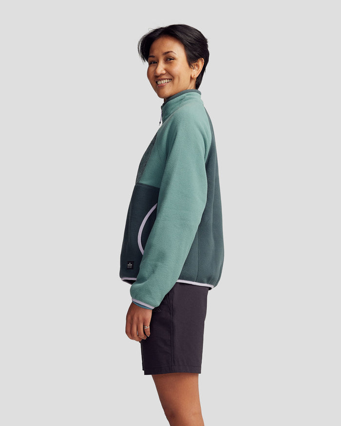 Women’s Trailhead Fleece Lightweight Pullover - Light Forest/Deep Fore ...