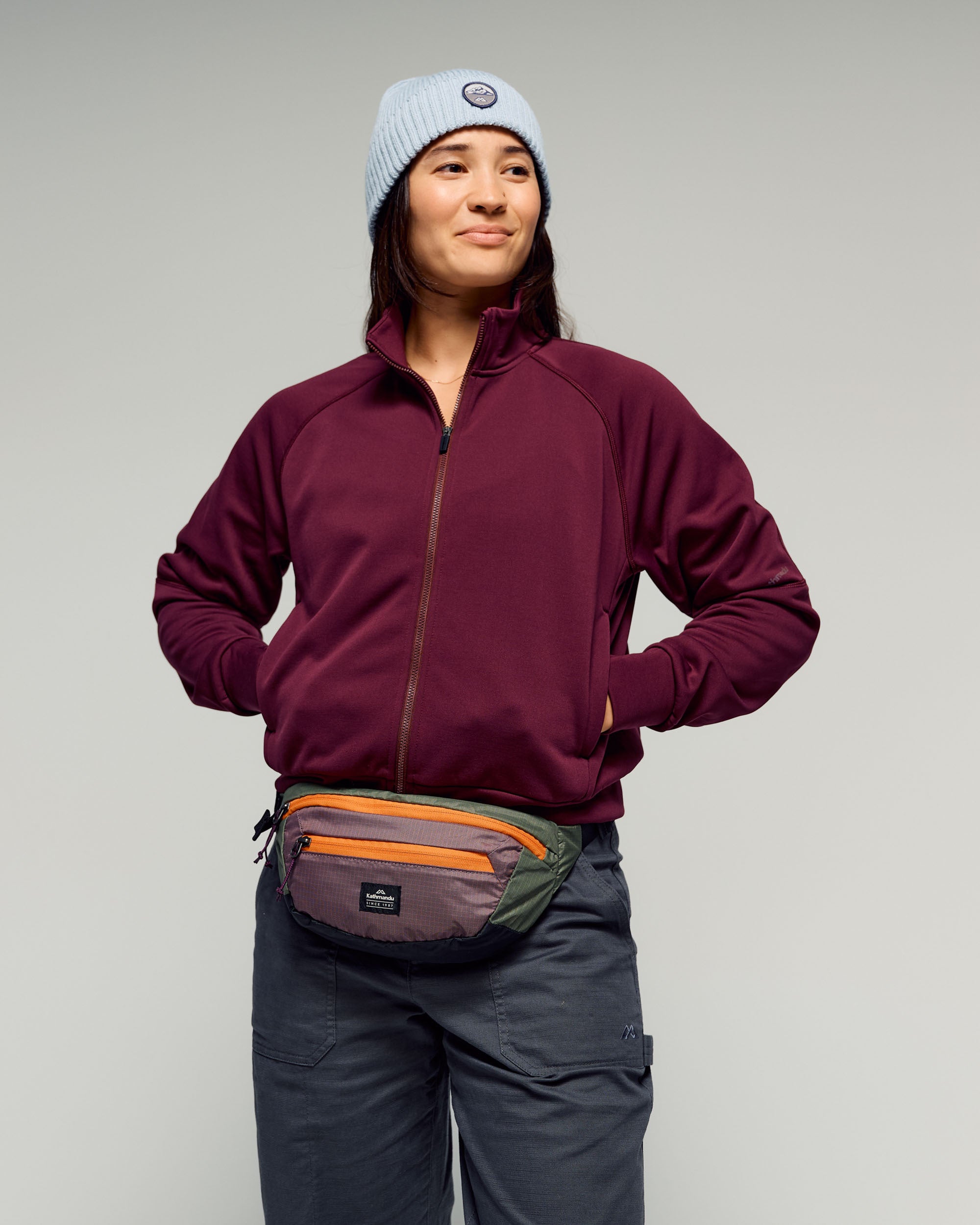 Women’s Anytime Bomber Jacket - Mulberry – Kathmandu AU