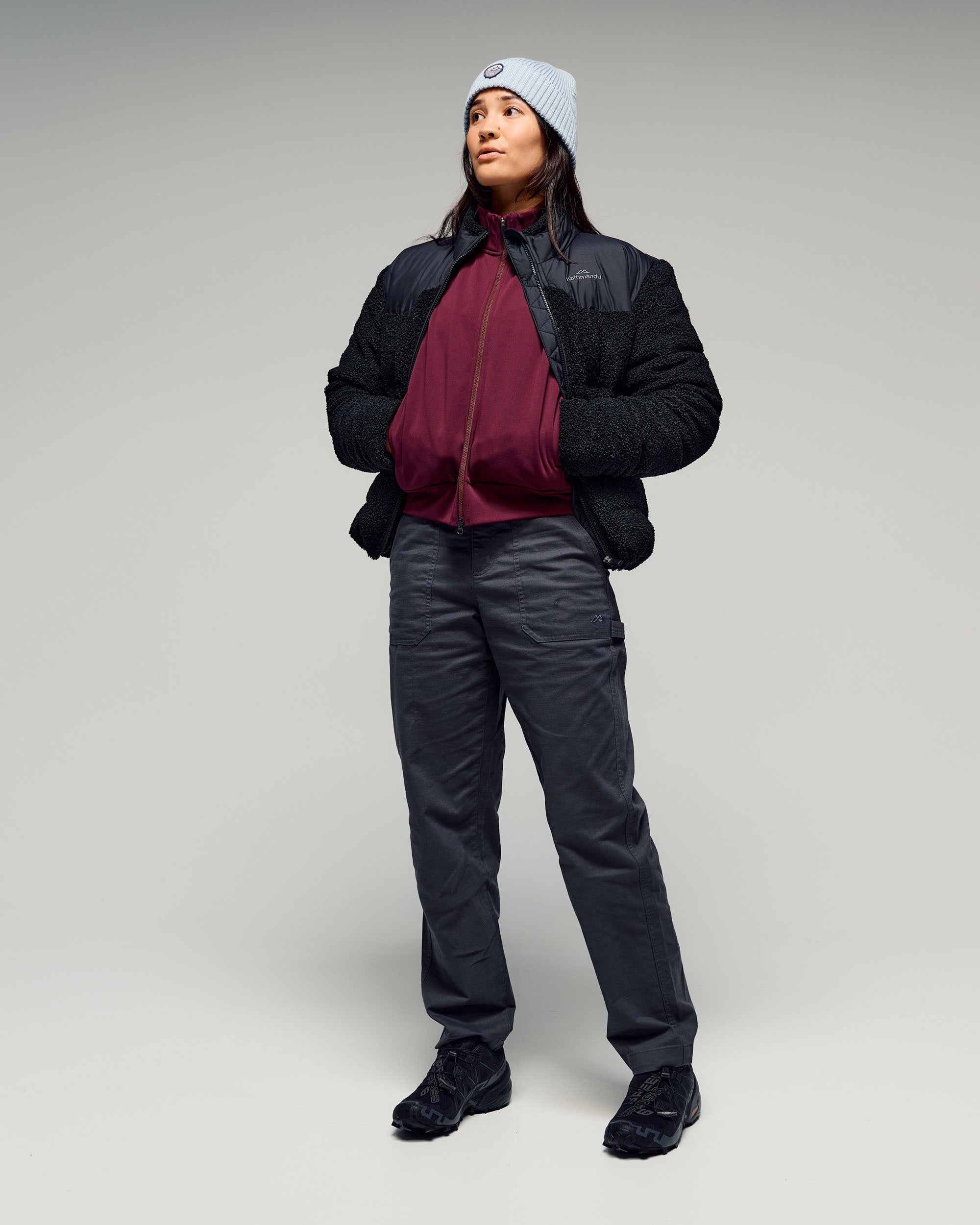 Women’s Anytime Bomber Jacket - Mulberry – Kathmandu AU
