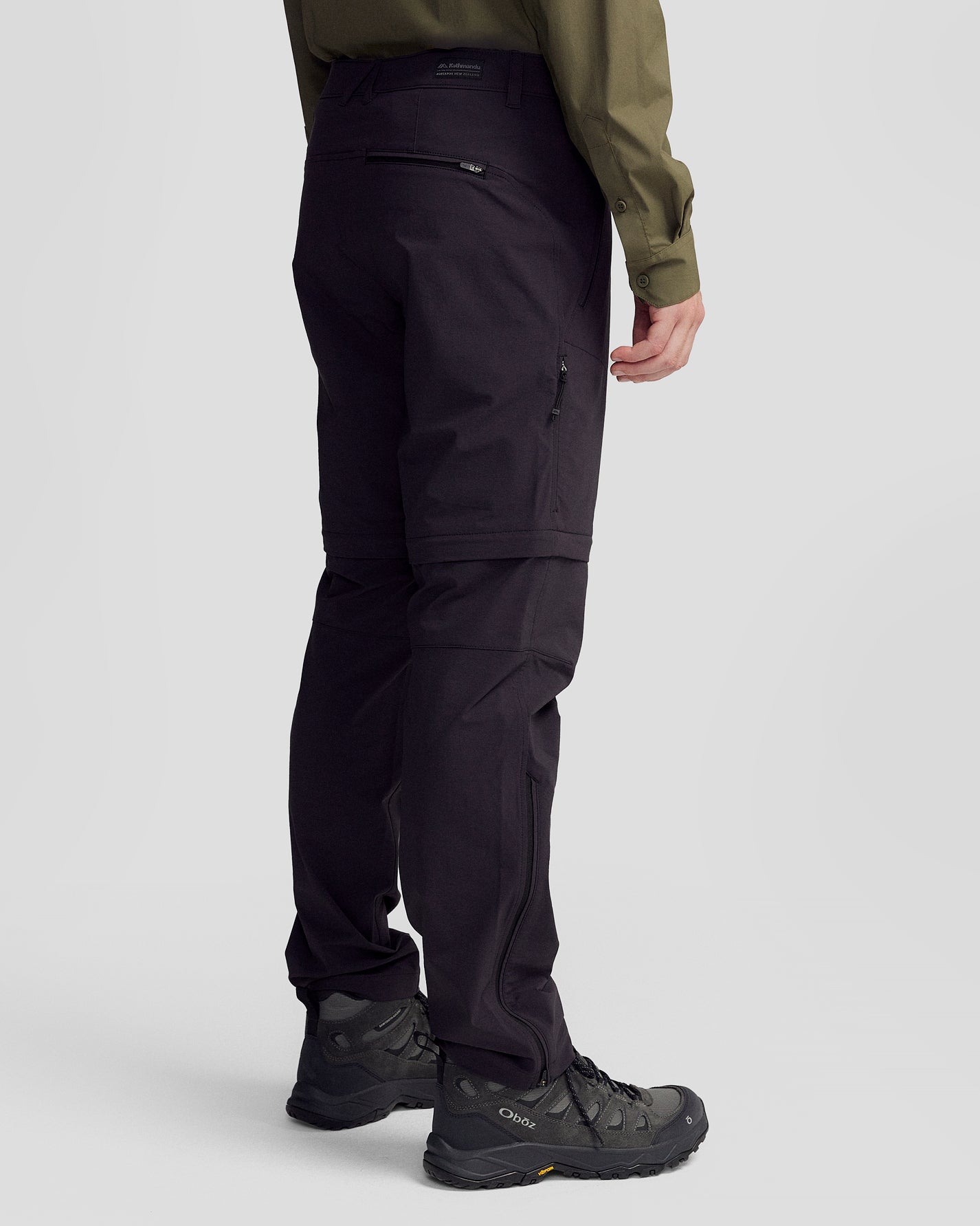 Men’s Ridge Convertible Pants - Black Stingray – Kathmandu AU