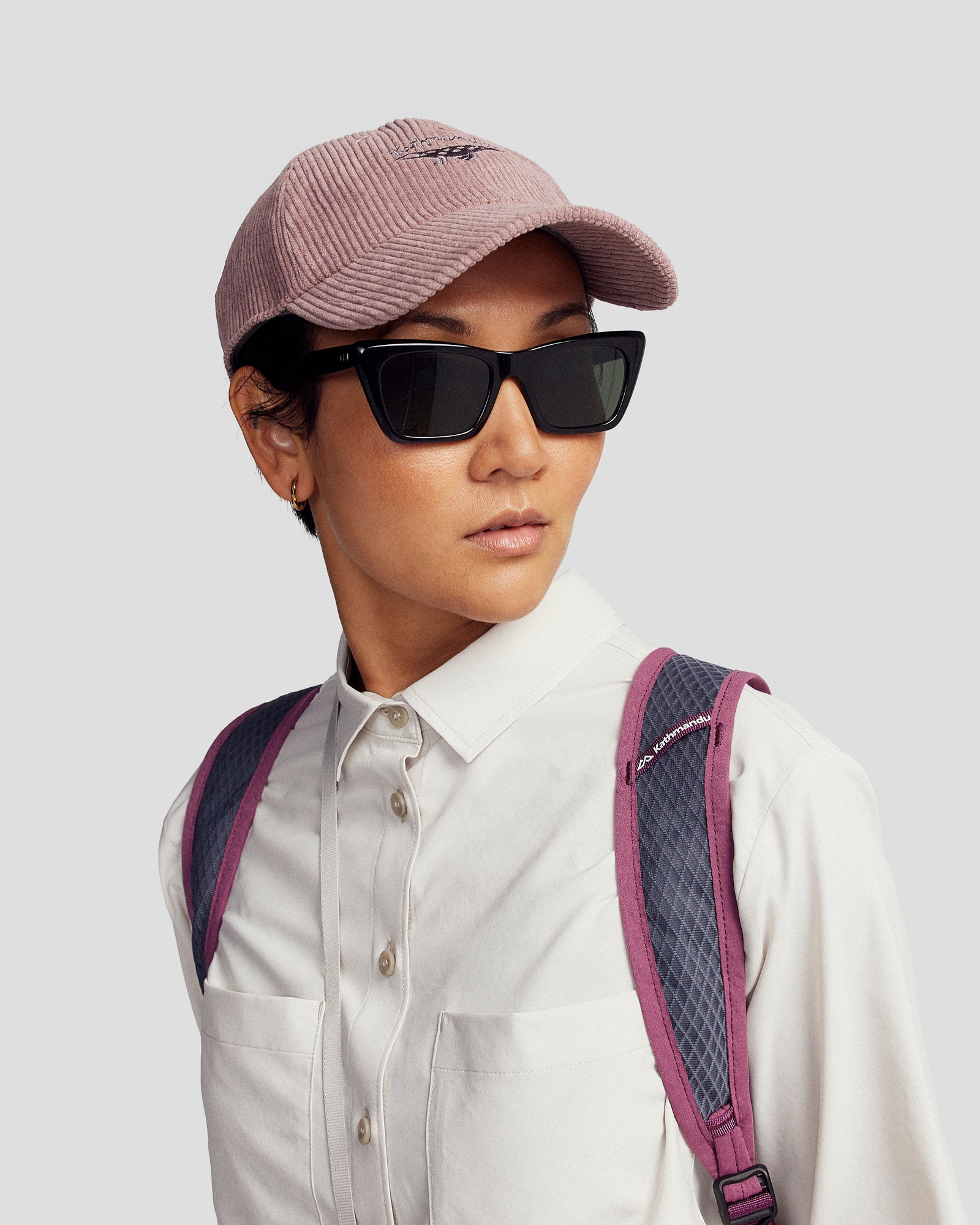 Embroidered Cord Cap - Thistle – Kathmandu AU