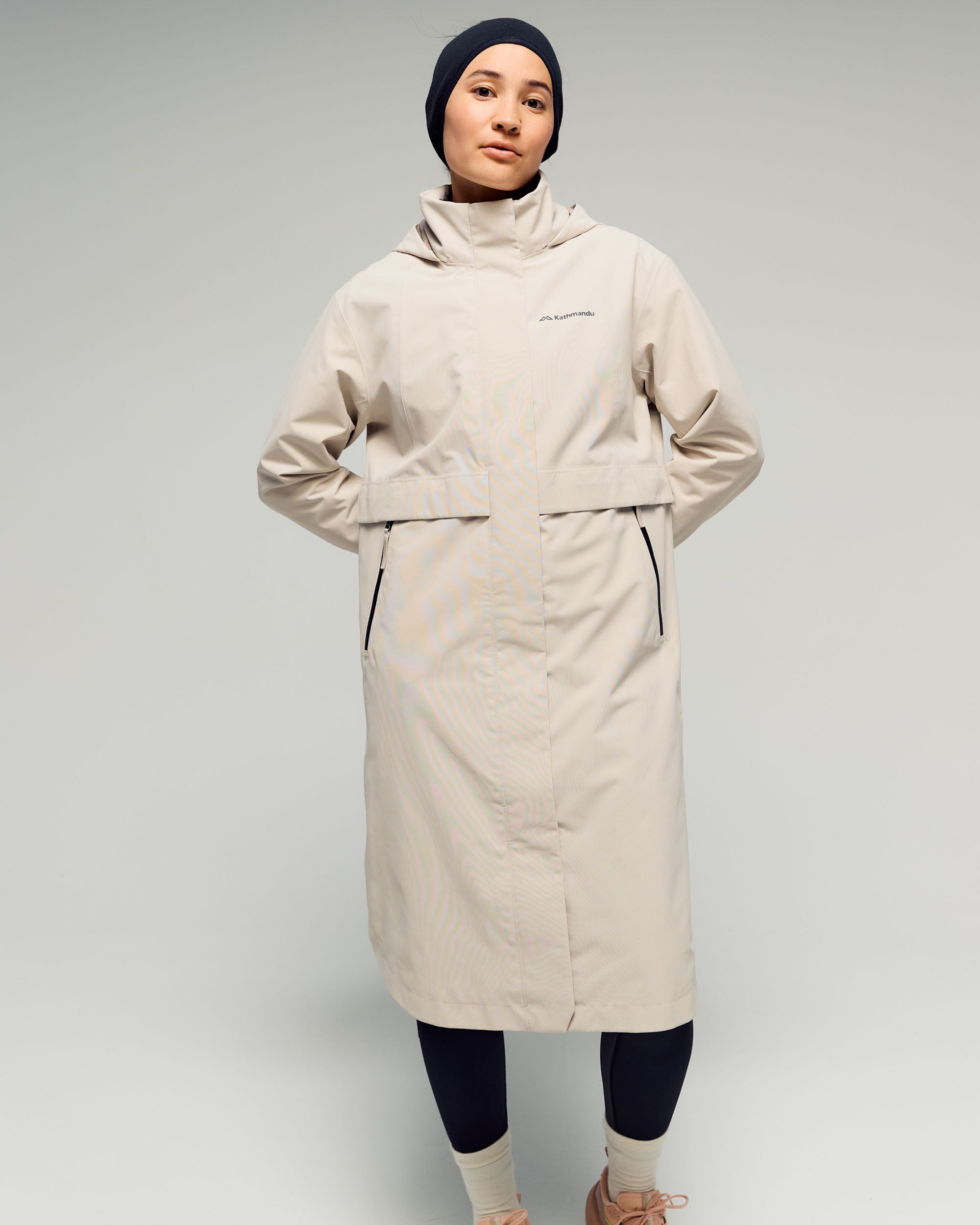 Women's Citytrek 2L Rain Long Parka - Light Hike – Kathmandu AU