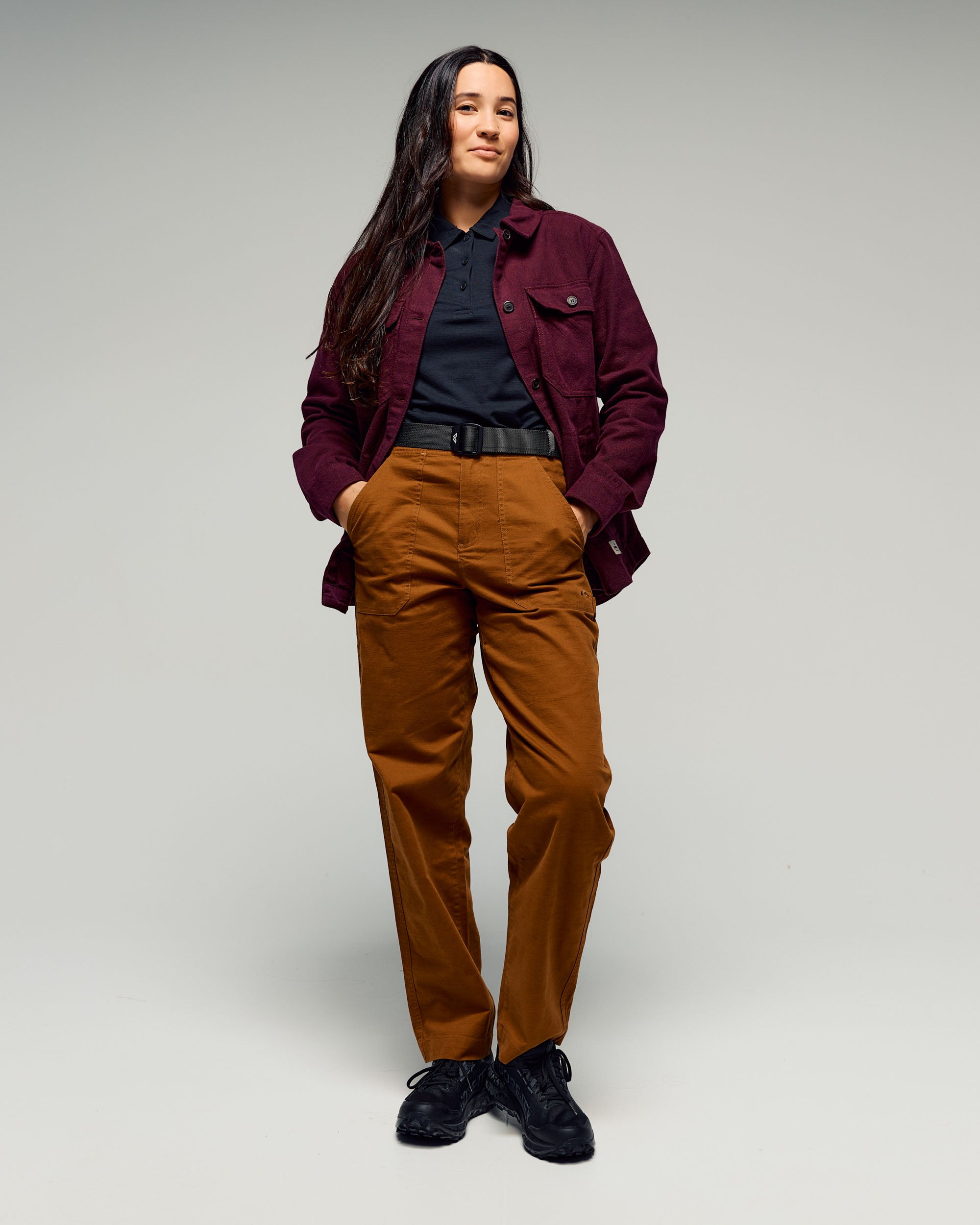Women's Retreat Huntly Long Sleeve Overshirt - Mulberry – Kathmandu AU