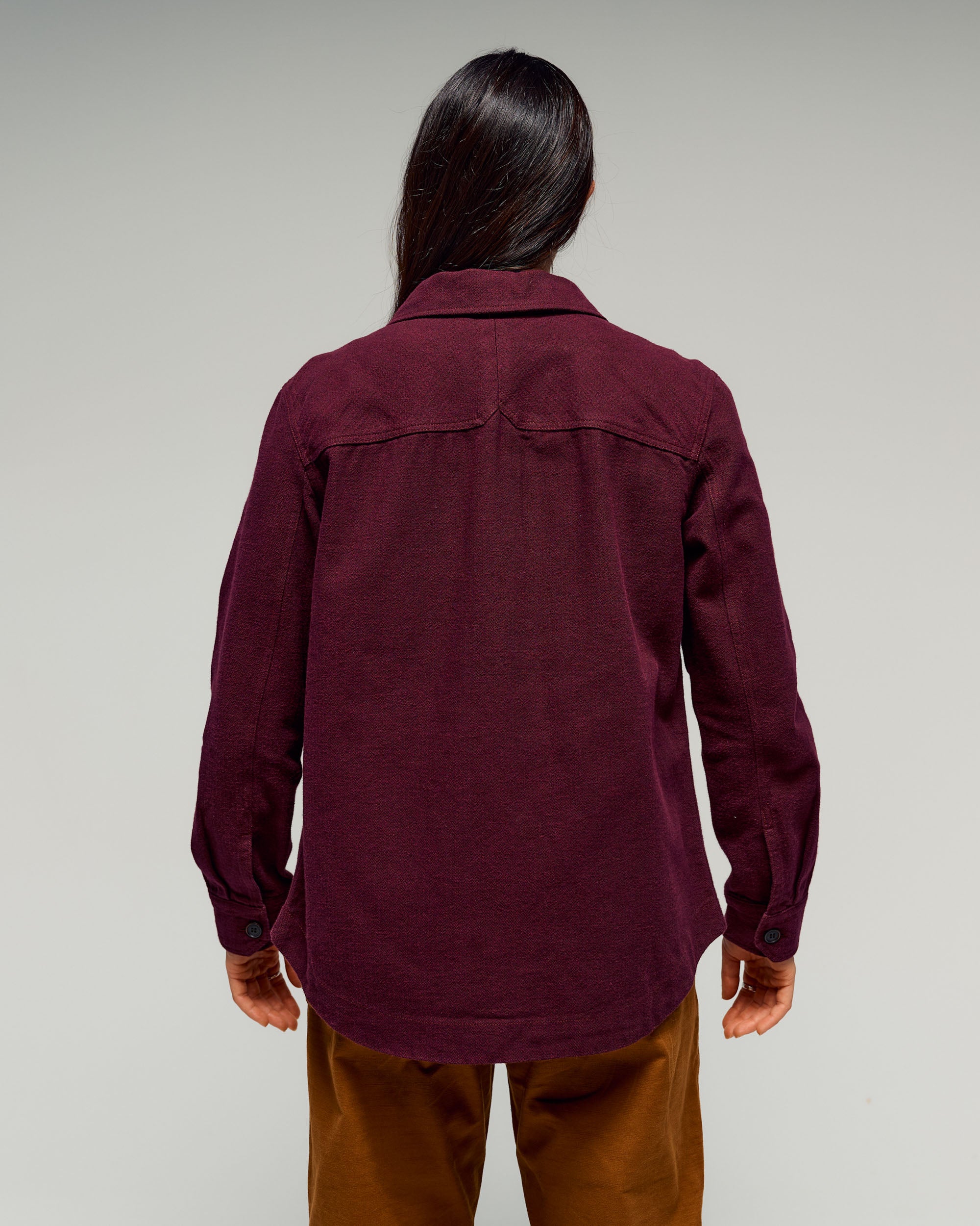 Women's Retreat Huntly Long Sleeve Overshirt - Mulberry – Kathmandu AU