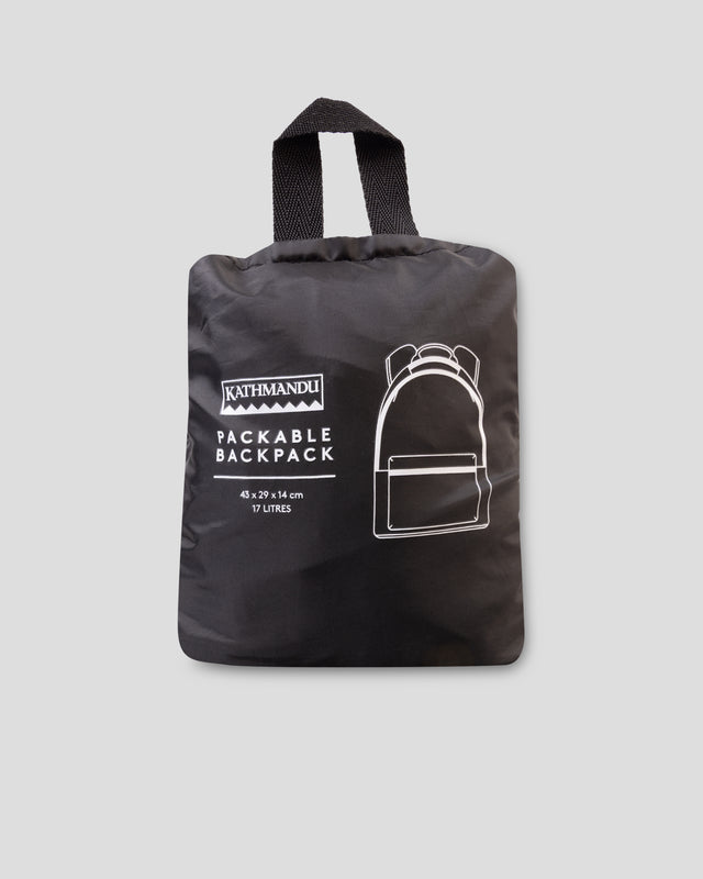 Packable Backpack - 17L - Black – Kathmandu AU