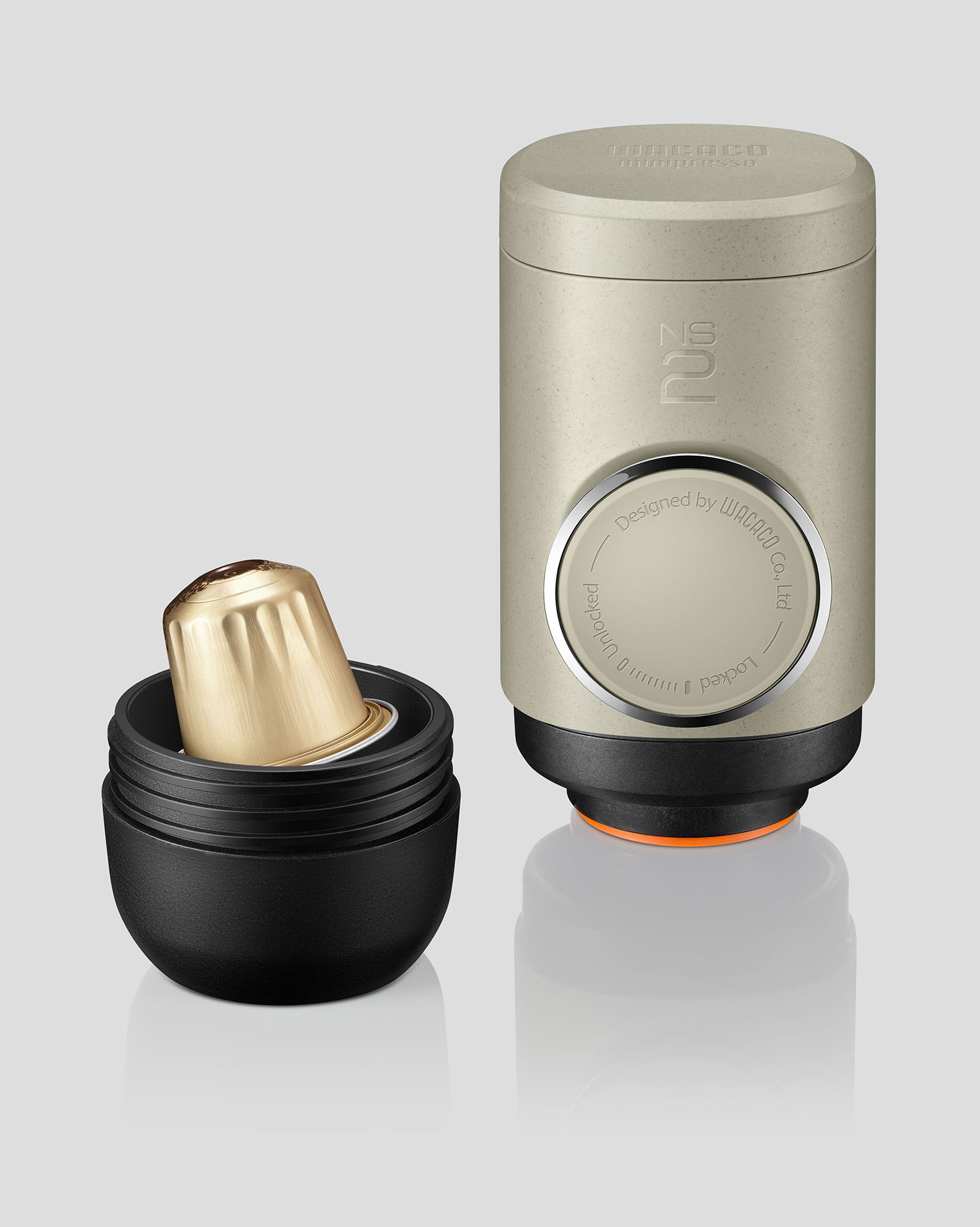 Minipresso NS2 Portable Capsule (Nespresso) Espresso Machine - Stone B ...